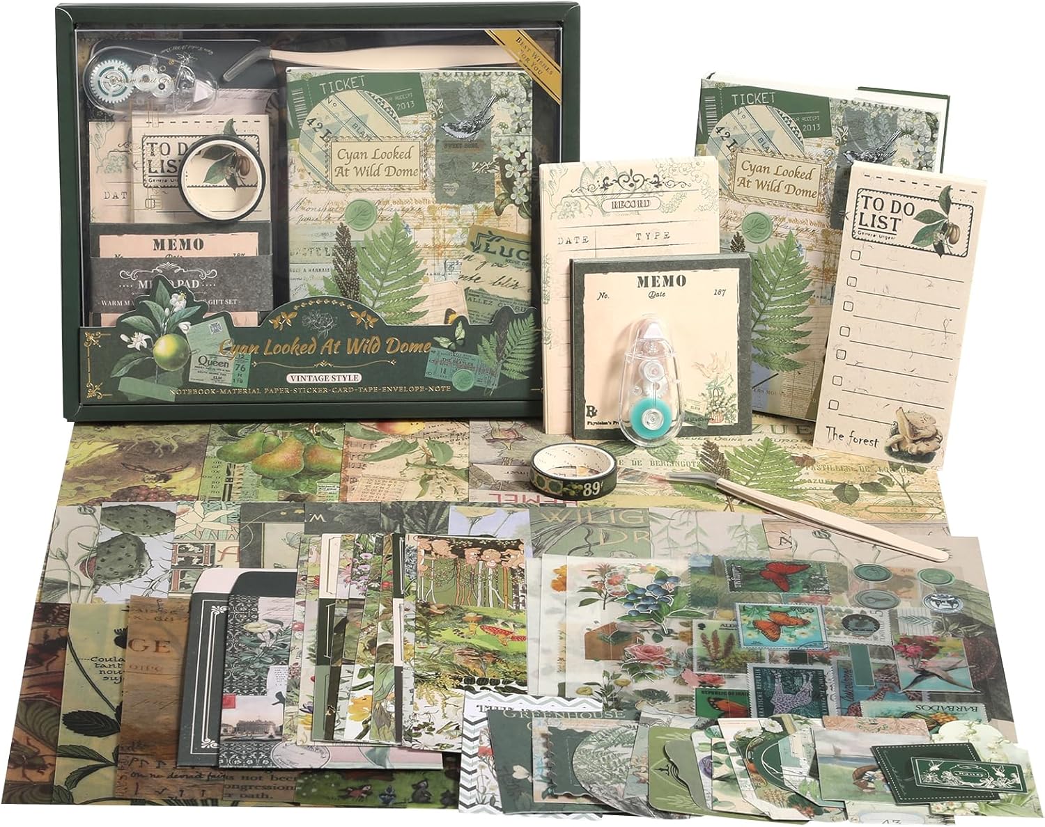 Amazon.com: Scrapbook Photo Album Supplies Kit with Tweezers and Glue ...