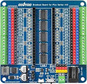 Amazon.com: OSOYOO Breakout Board for Raspberry Pi Pico - GPIO Status ...