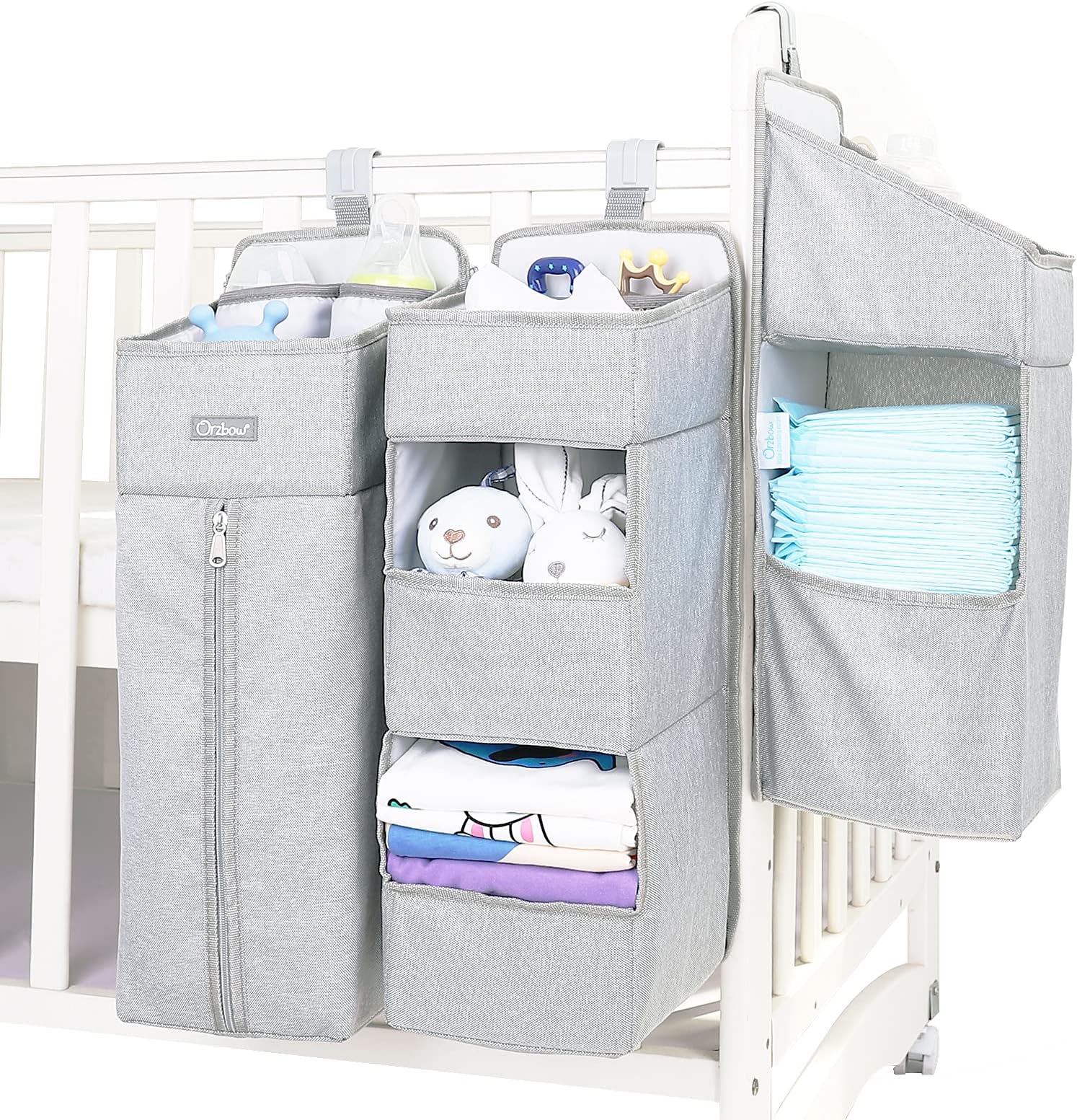 Amazon.com: Llama Bella Premium Nursery Organizer and Baby Diaper Caddy ...