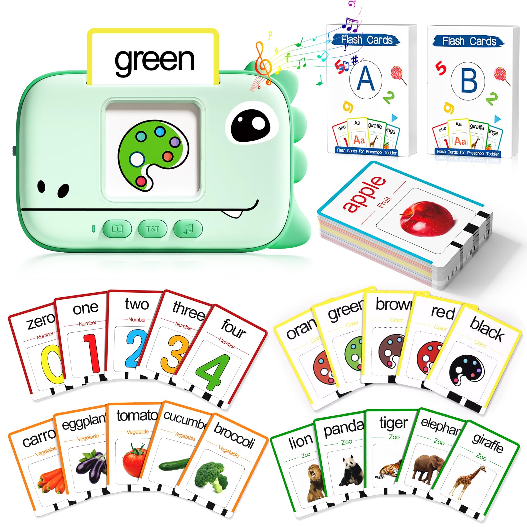 Amazon.com: HOPEEYE Talking Flash Cards for Toddlers Toys for Ages 2-4 ...