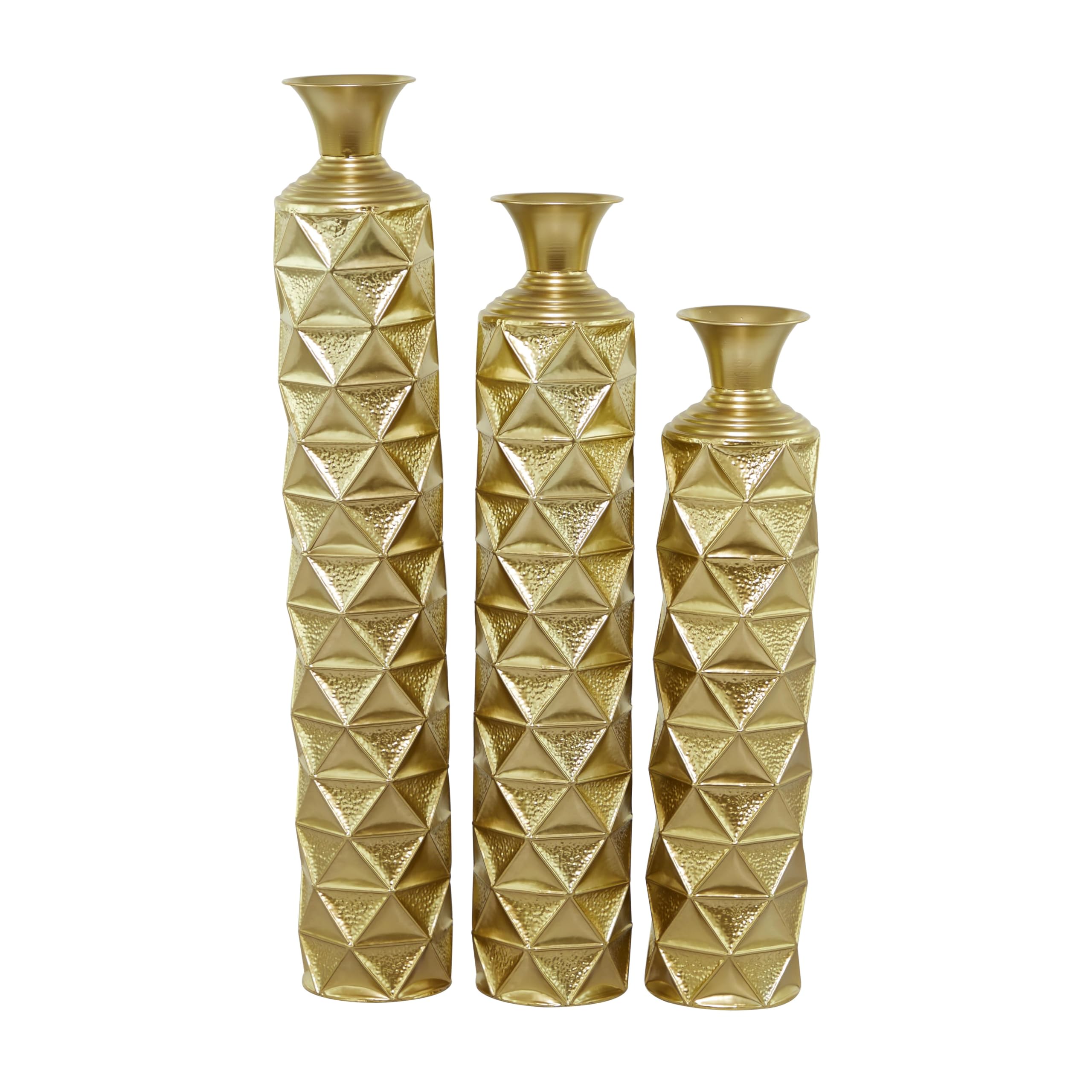 Amazon.com: Deco 79 Metal Decorative Vase Tall Distressed Metallic ...