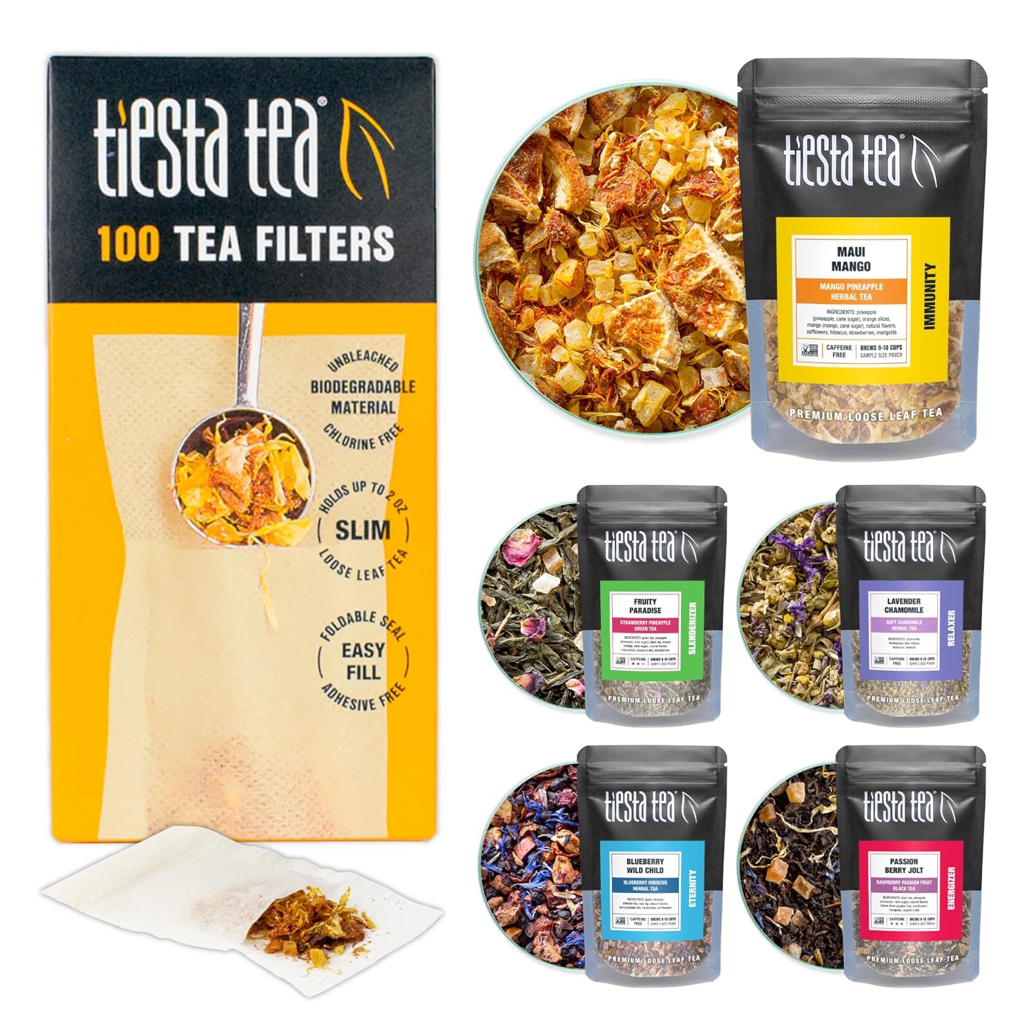 Amazon.com: Tiesta Tea - Loose Leaf Kit, Premium Starter Kit Sampler ...