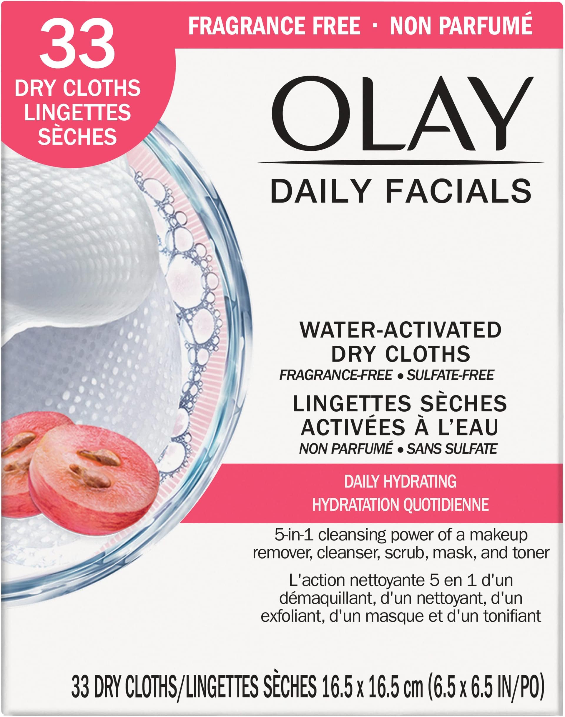 Amazon.com: Oil Of Olay Daily Facials Normal & Dry Refill, 33 ct ...