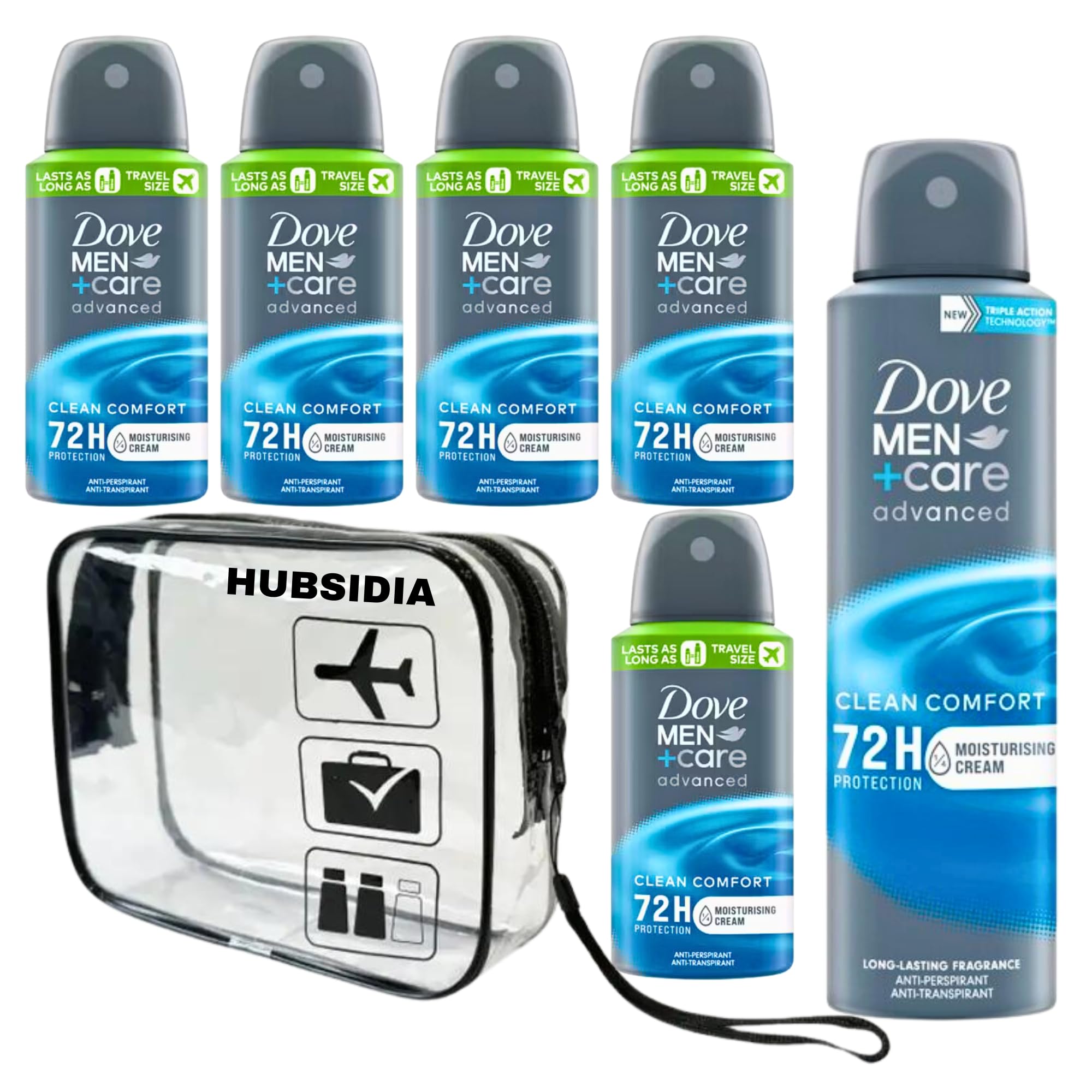 Travel Size Deodorant for Men Antiperspirant Bundle with 5 x Dove ...