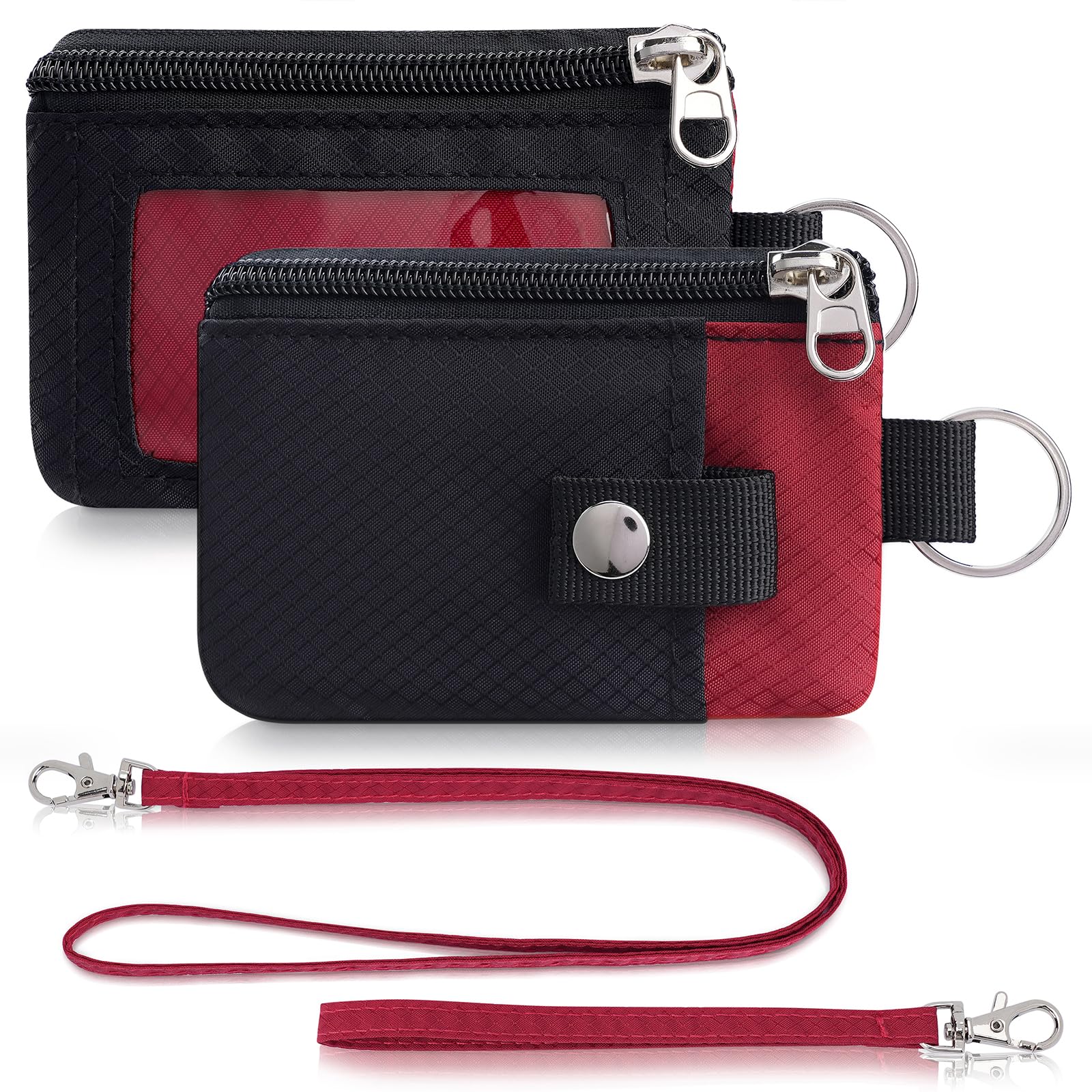 Amazon.com: Artpaxy Minimalist Wallet For Mens Womens, Keychain RFID ...