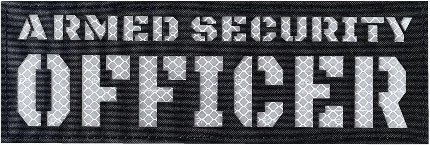 Amazon.com: Reflective Armed Security Officer Patch with Hook and Loop ...