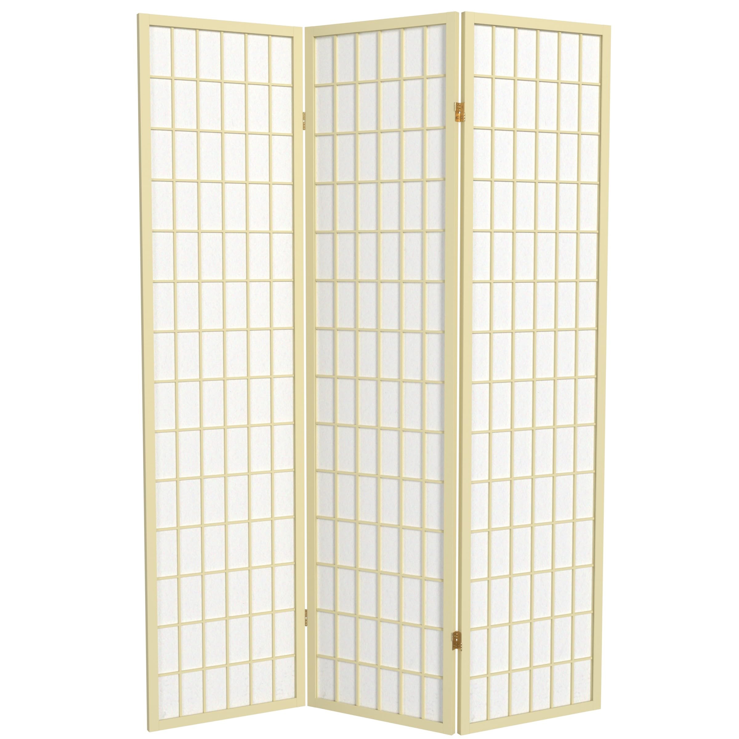 Snapklik.com : 6 Ft Tall Window Pane-Special Edition-Ivory-3 Panels ...