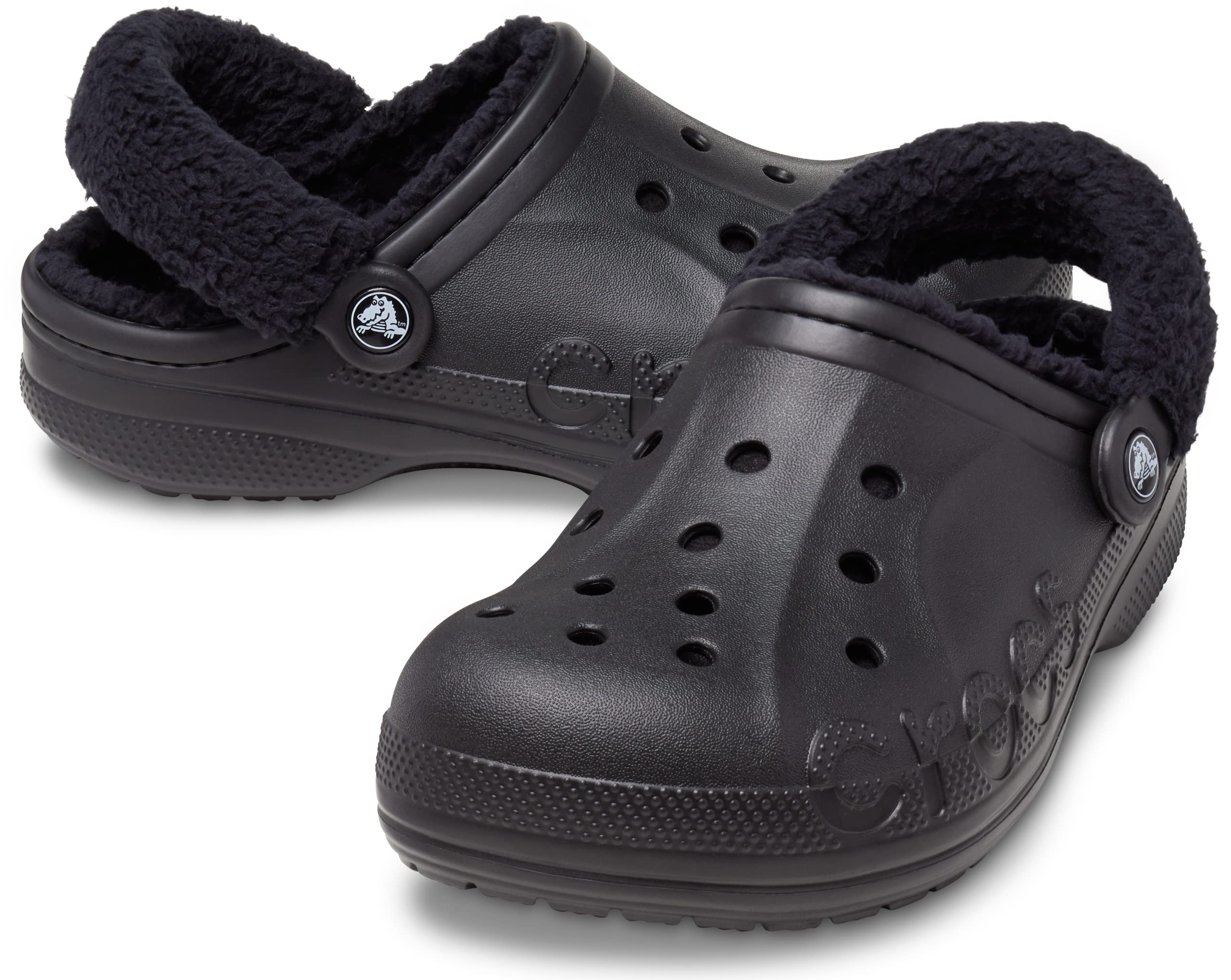 Snapklik.com : Crocs Unisex-Adult Baya Lined Fuzz Strap Clogs