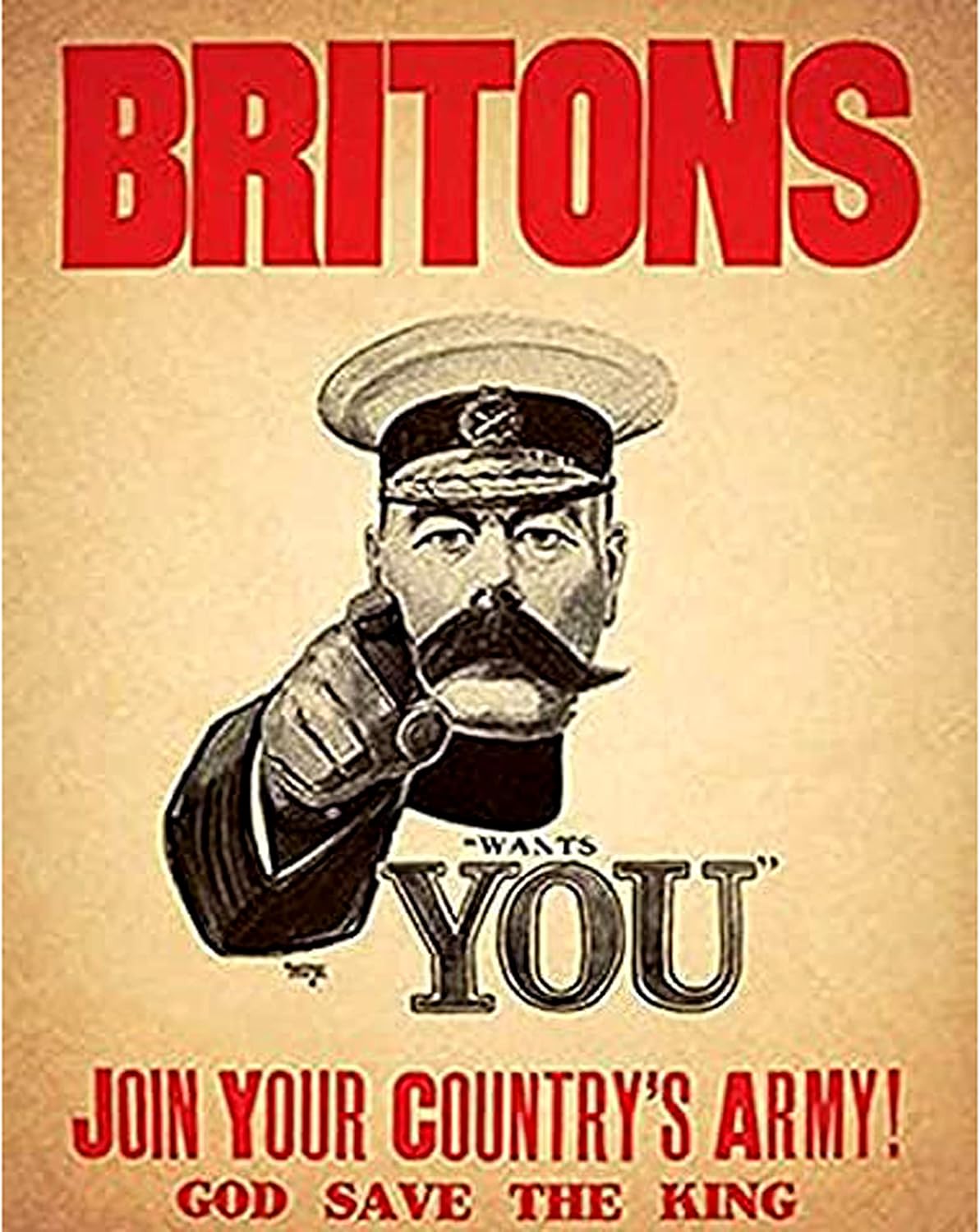 Amazon.com: KDST Lord Kitchener Wants You 12 x 15 inch Shri Bhuma ...