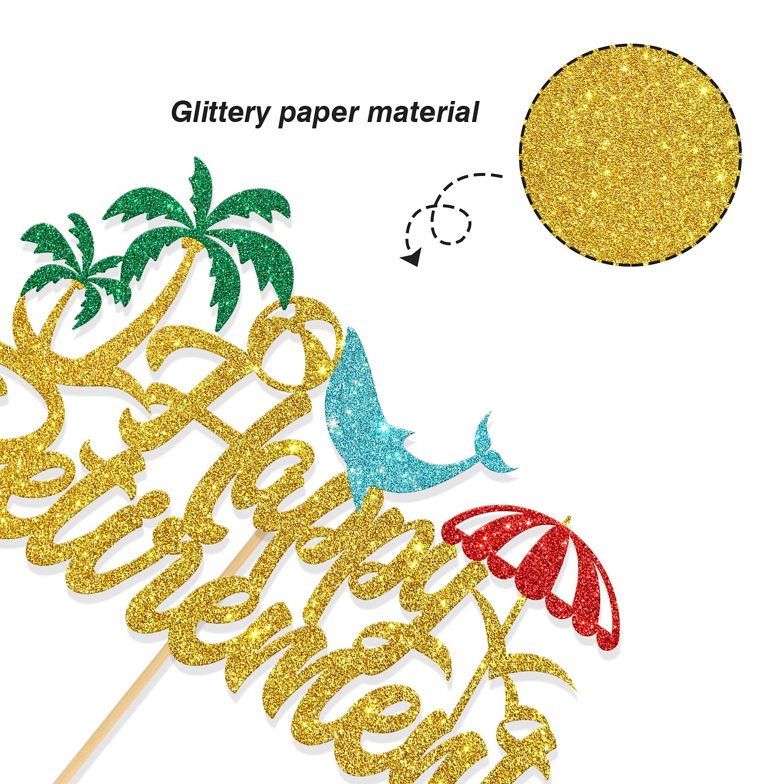 Snapklik.com : Gold Happy Retirement Cake Topper - Farewell Party Cake ...