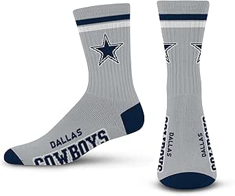 Amazon.com: FBF - Official NFL 2 Stripe Team Logo Youth Size Kids Crew ...