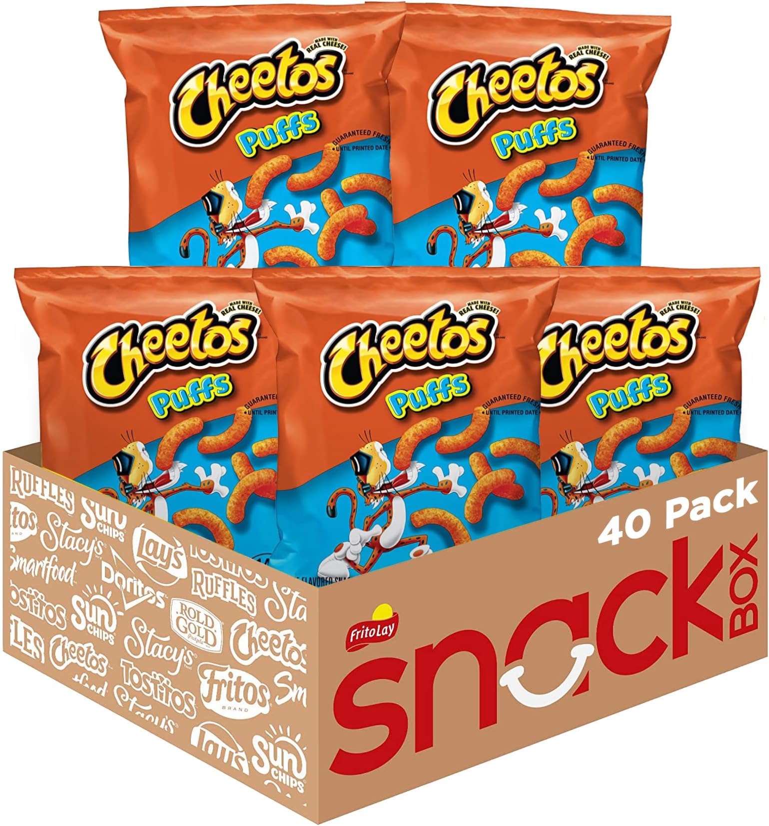 Amazon.com: Simply Cheetos Puffs White Cheddar Cheese Flavored Snacks ...
