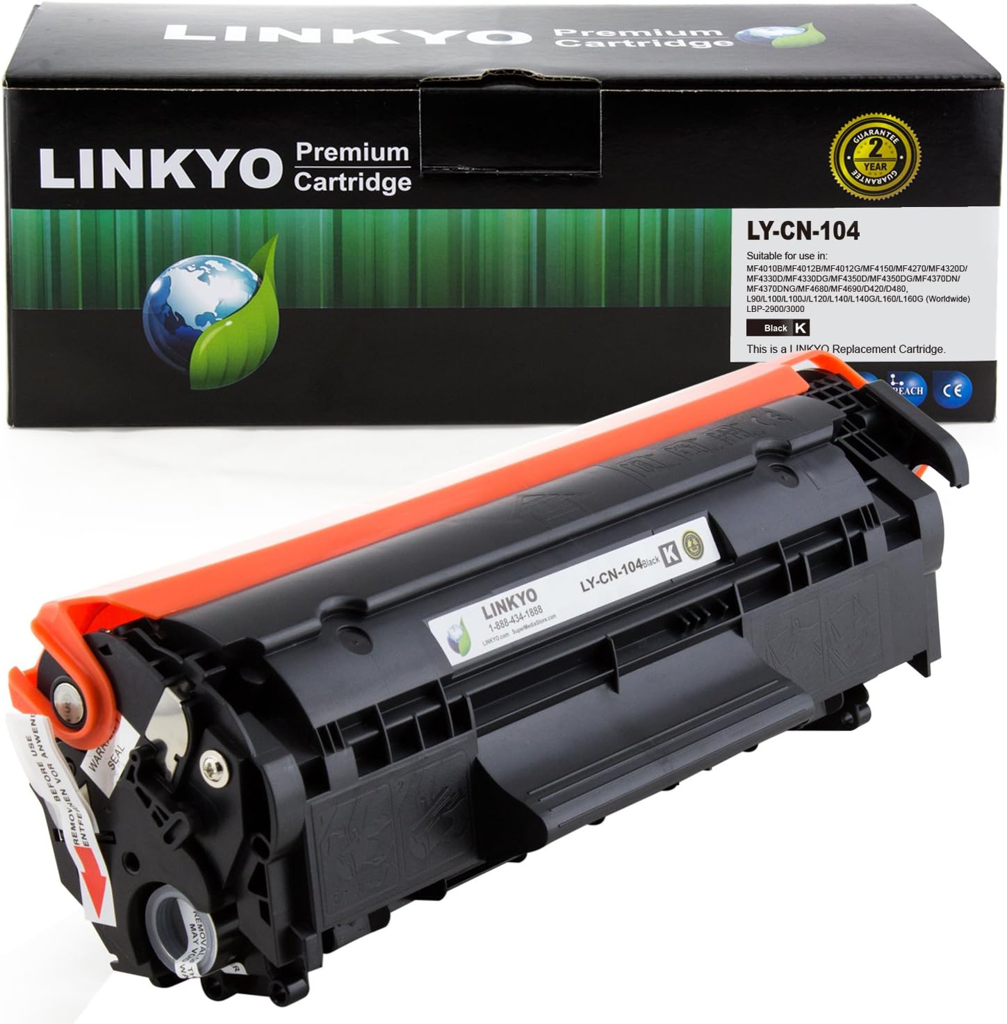 Amazon.com: LOMENTICS High Yield CRG 104 (1 Black) Toner Cartridge CRG ...