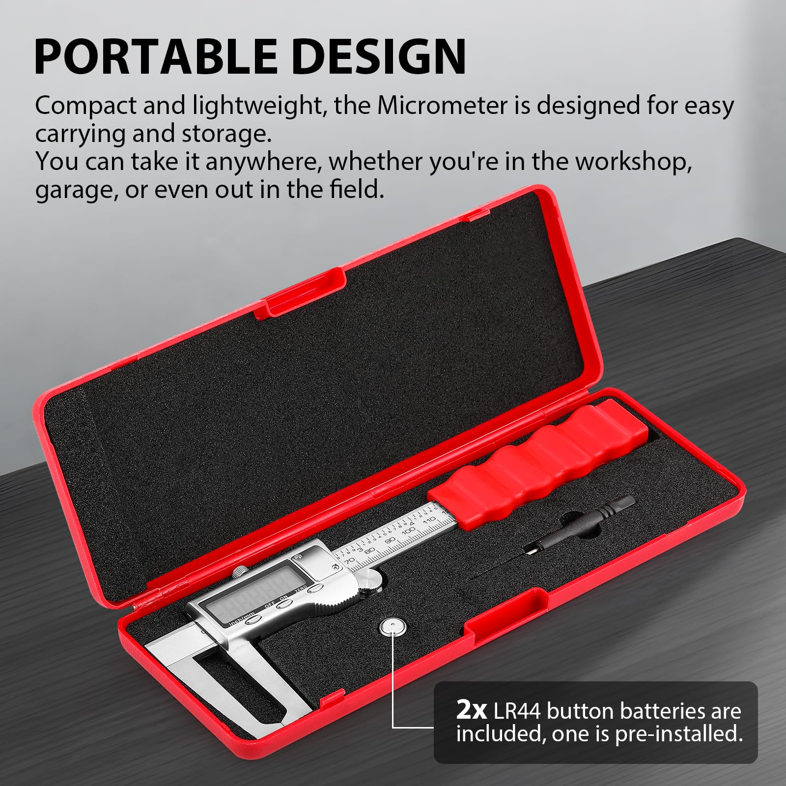 Snapklik.com : Mxmoonfree Digtal Caliper Disc Brake Rotor Micrometer ...