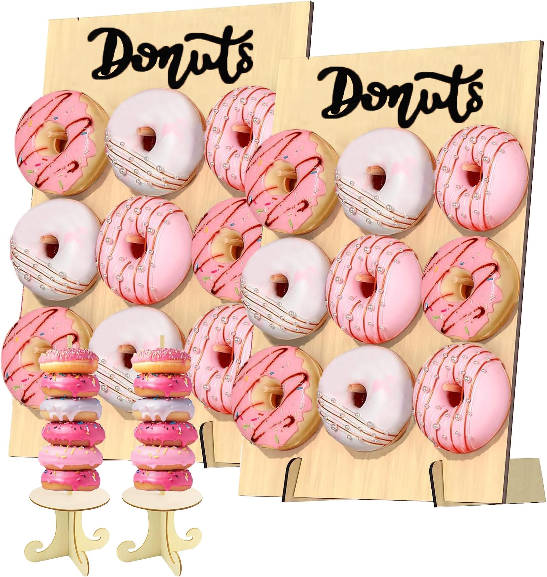 Amazon.com | Donut Wall Display Stand 2PCS Donut Board Display with ...