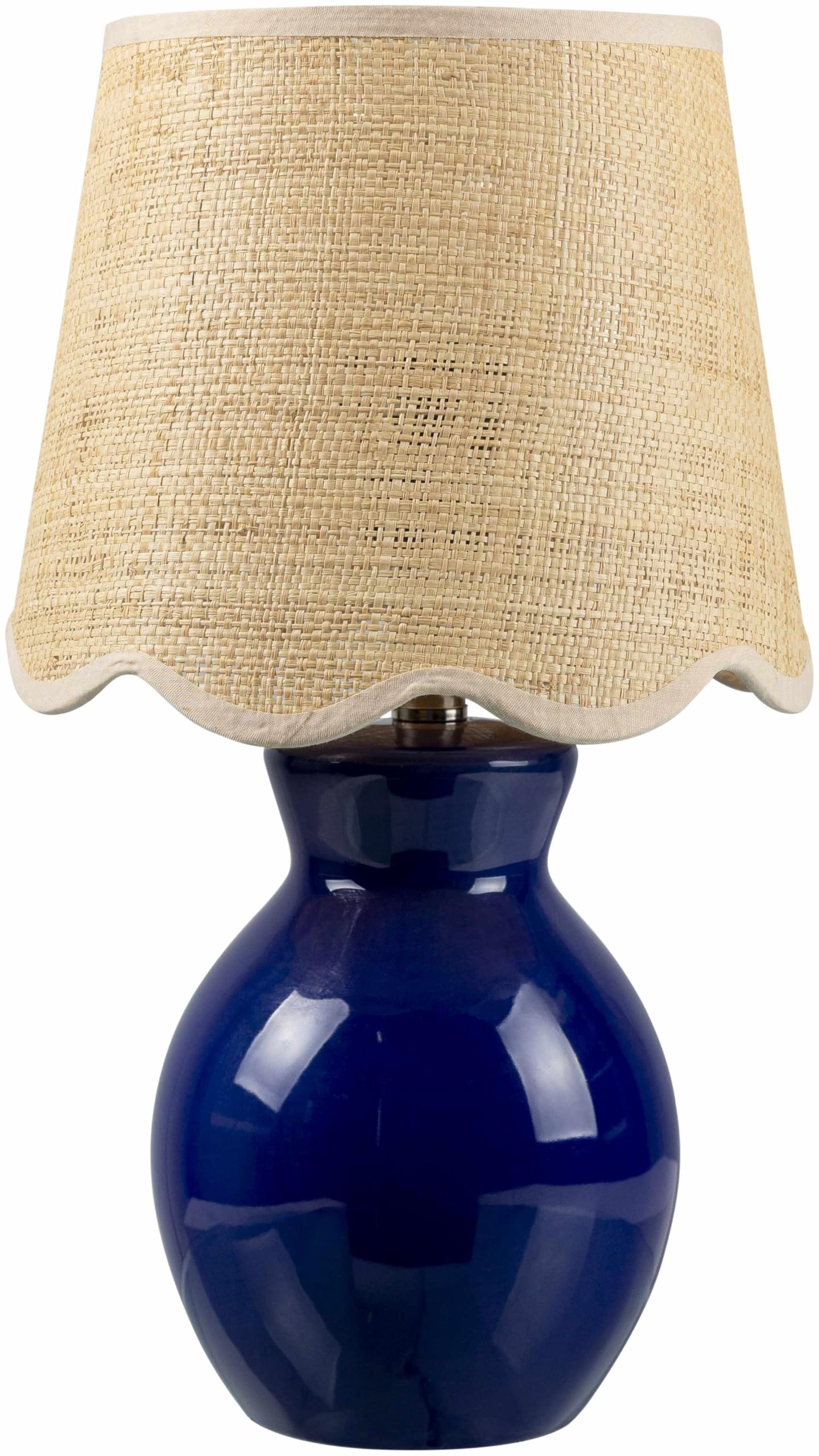 BoutiqueRugs Salgareda Boho Ceramic and Jute Bedside Table Lamp for ...