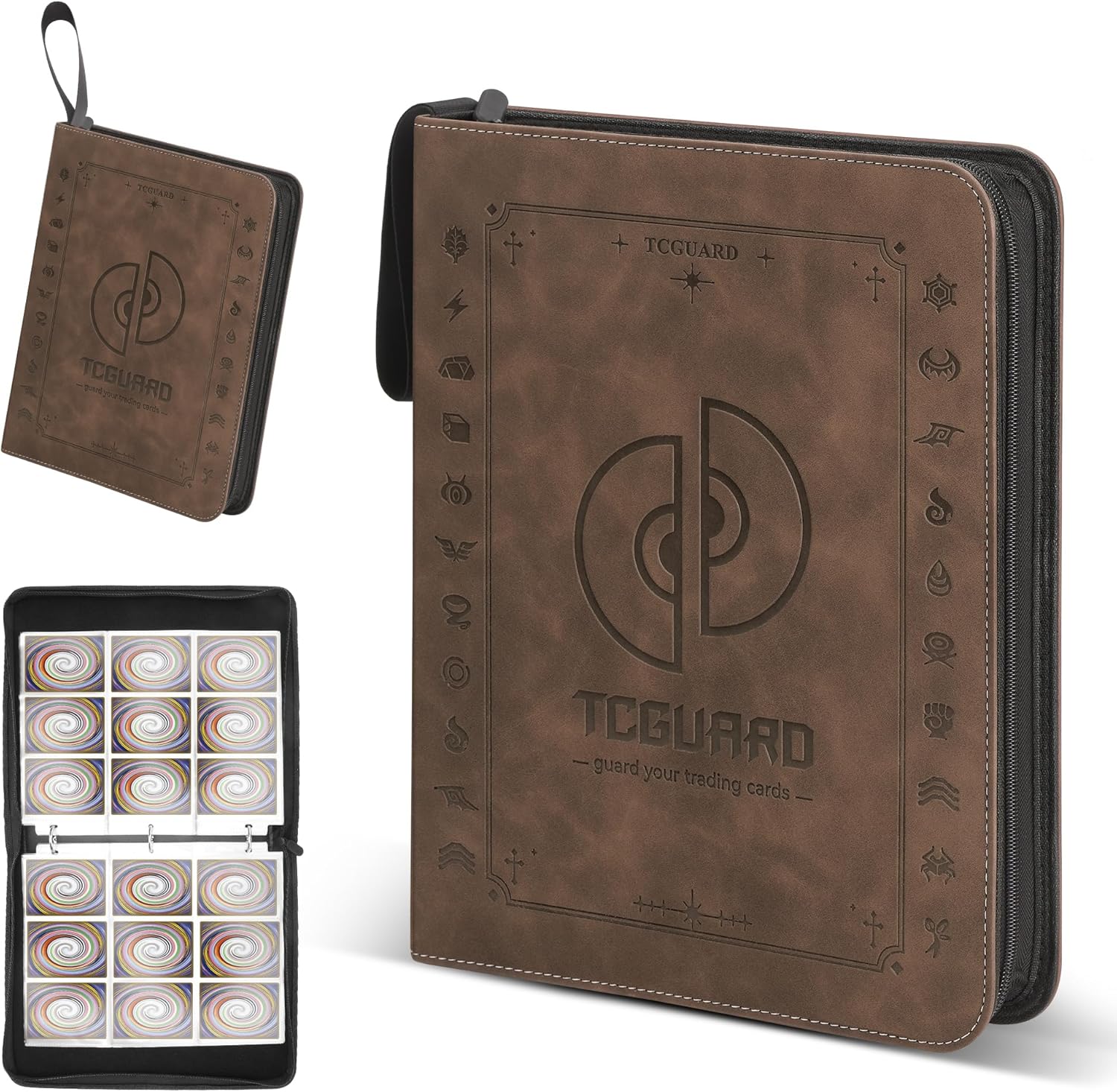 Amazon.com: TCGAURD Trading Card Binder, 9 Pocket Card Album Hold Up to ...