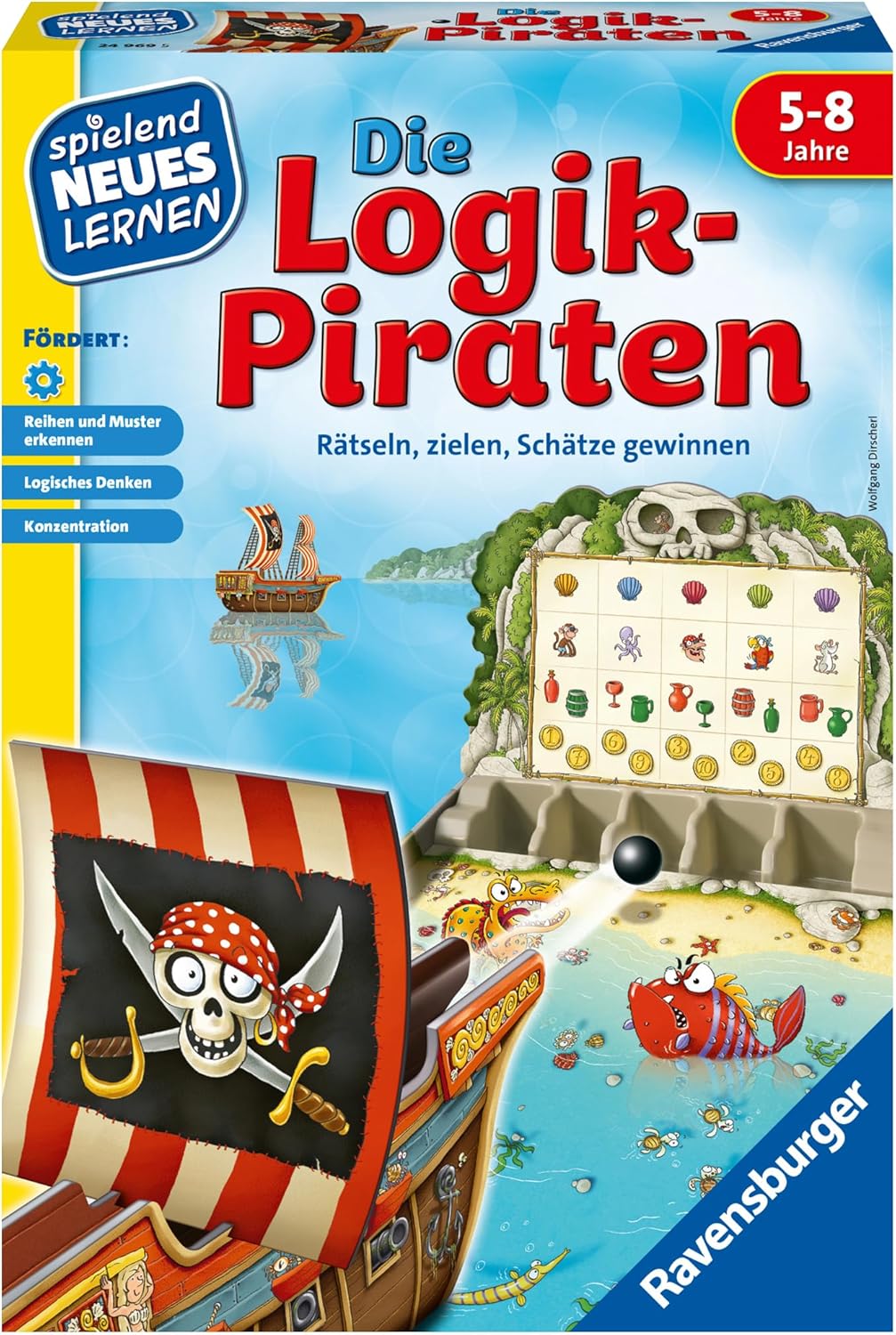 Ravensburger 24969 - Die Logik-Piraten - Spielen und Lernen für Kinder, Lernspiel für Kinder von ...