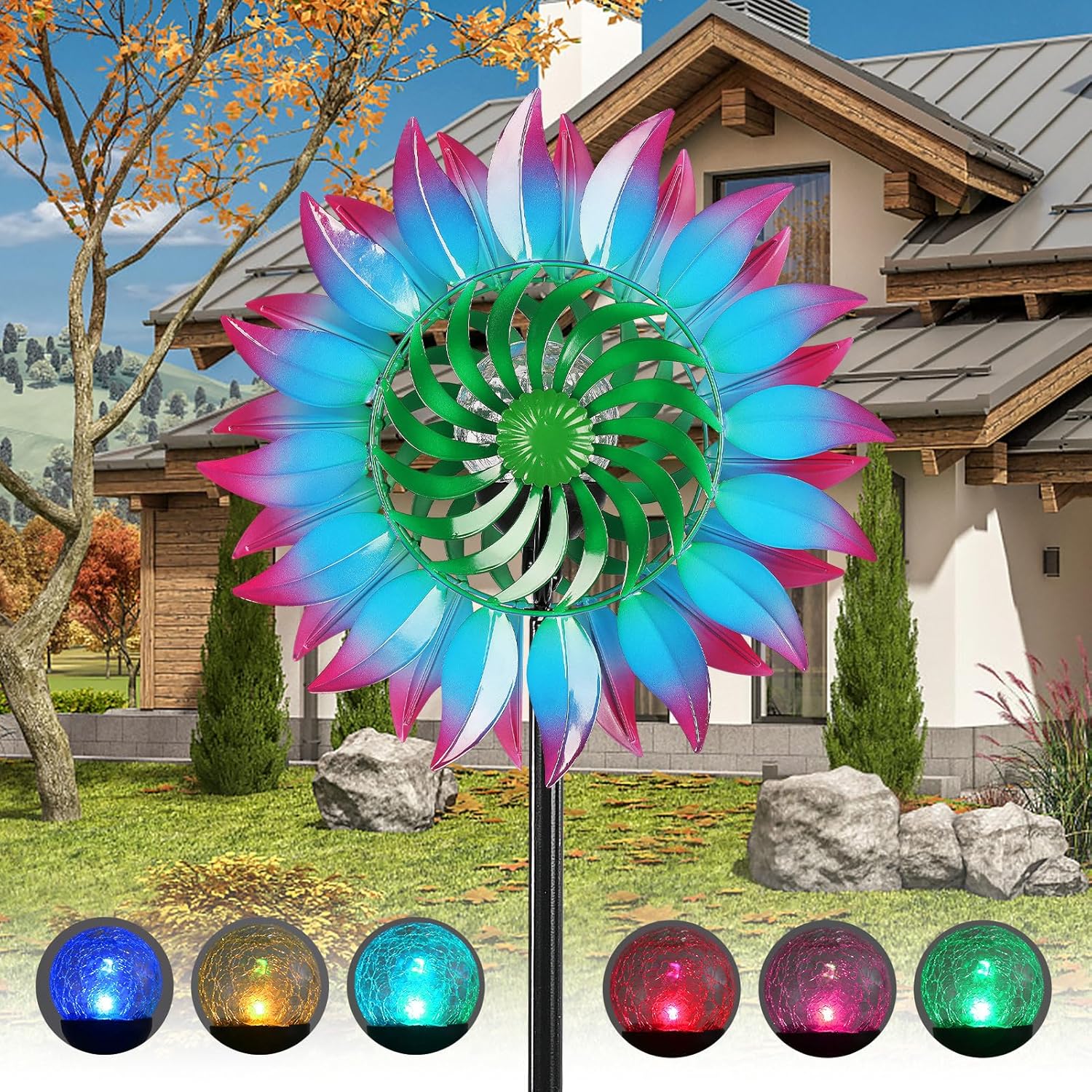 Amazon.com: Wind Spinners Outdoor-Wind Art-Wind Sculptures & Spinners ...