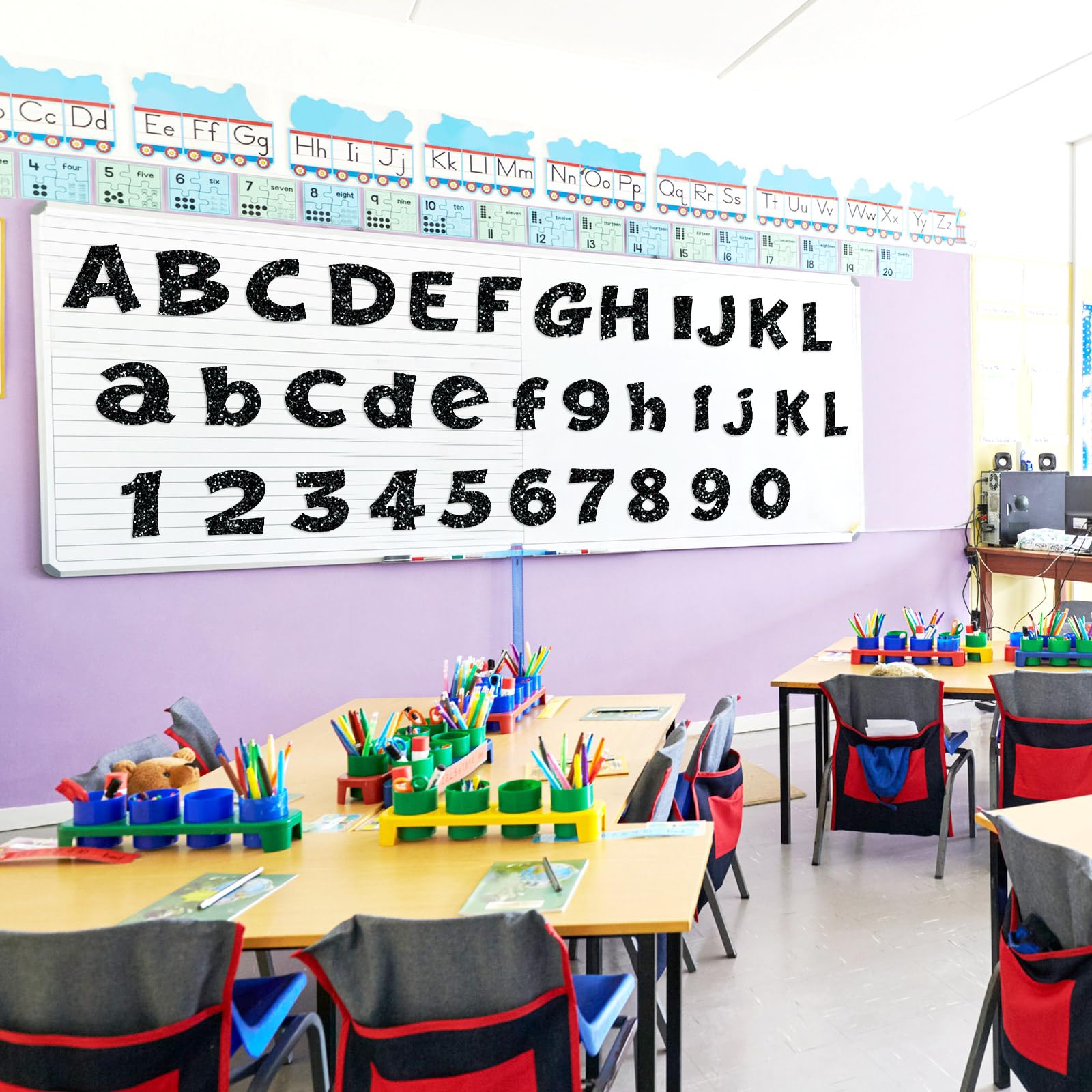 Snapklik.com : Colarr 216 Pcs Glitter Bulletin Board Letters For ...