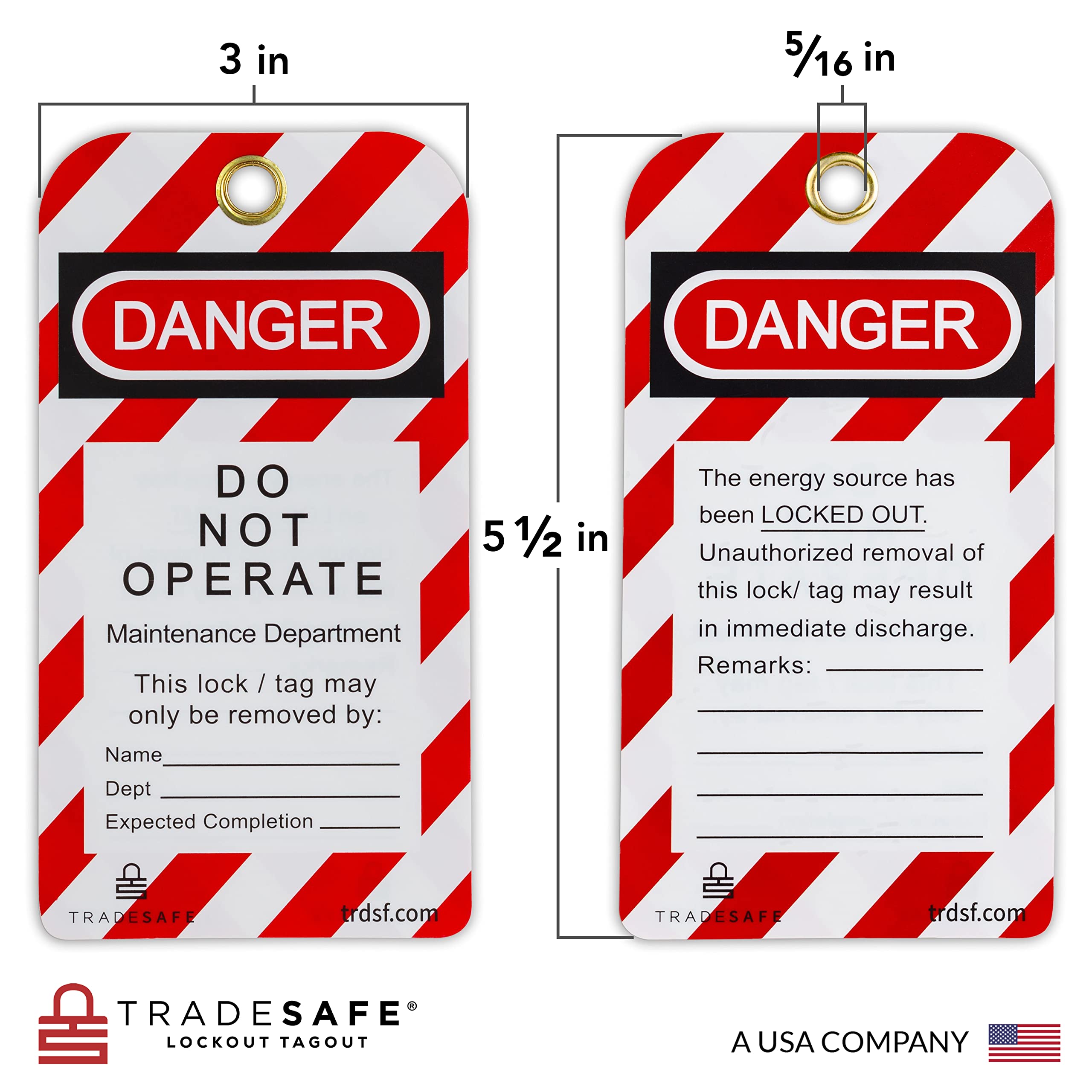 Snapklik.com : Lockout Tagout Tags Station, 150 Danger Do Not Operate ...