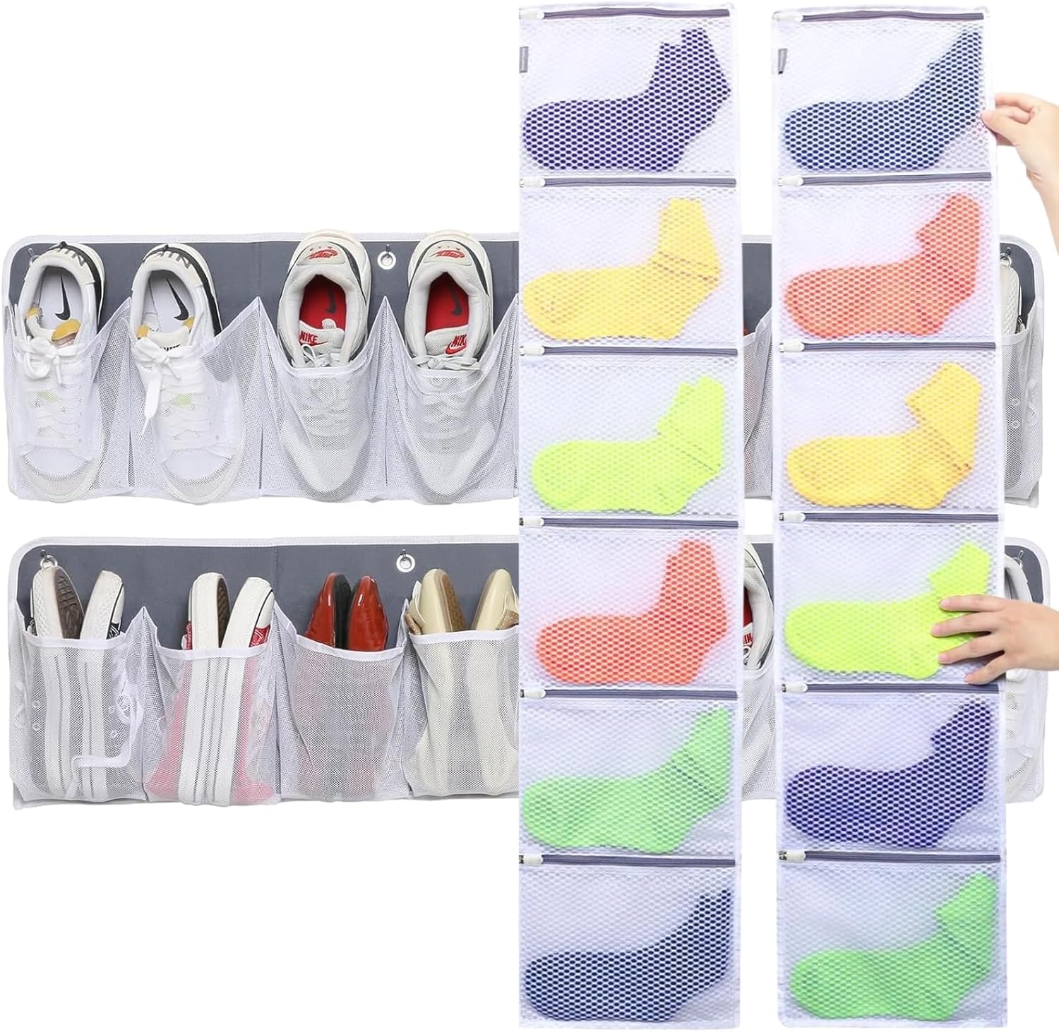 Amazon.com: Ofiray-home 2 Pack RV Shoe Storage for Bedside + 2 Pack ...