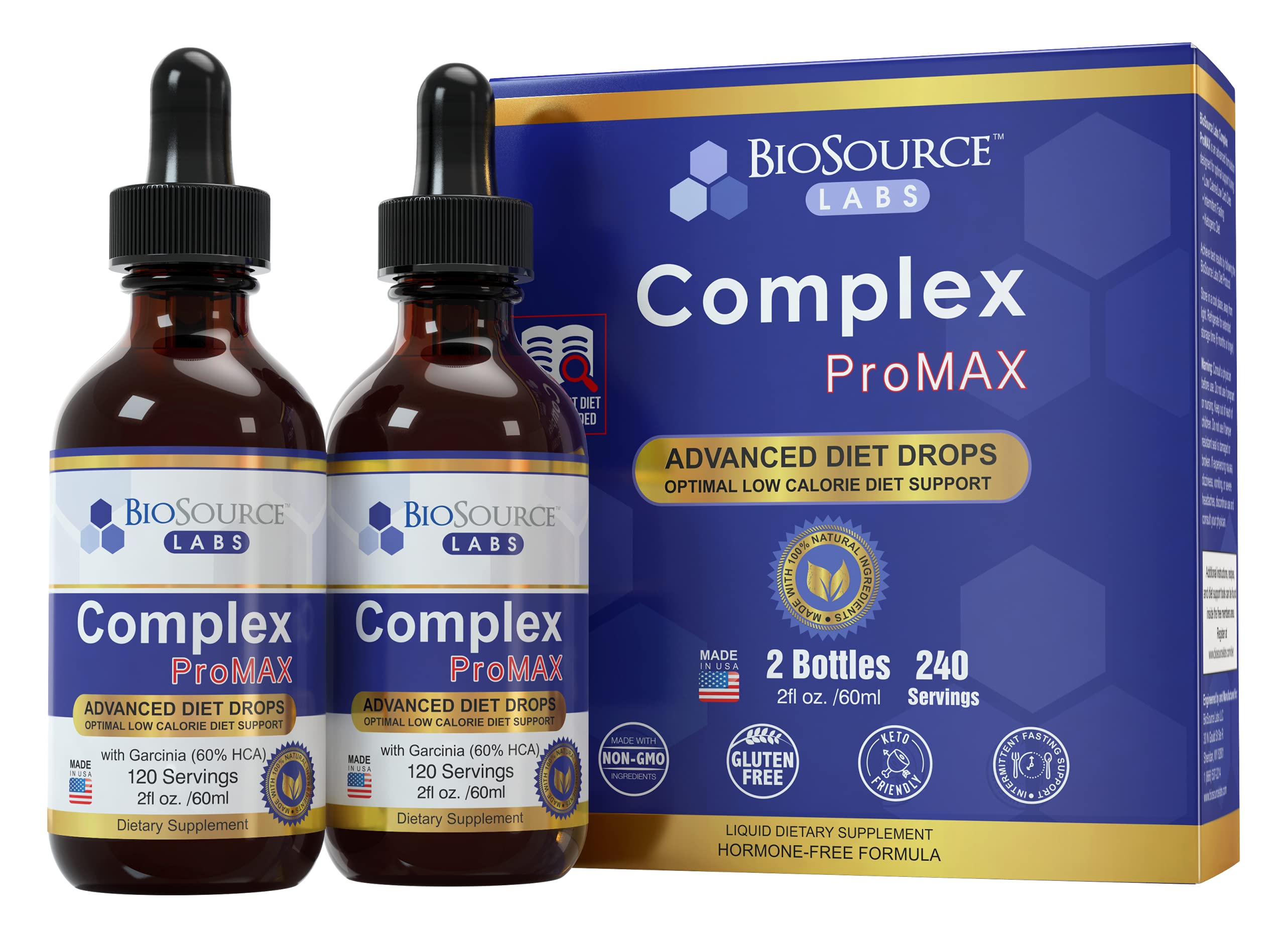 Snapklik.com : BioSource Labs Complex ProMAX Premium Diet Drops 2 Oz