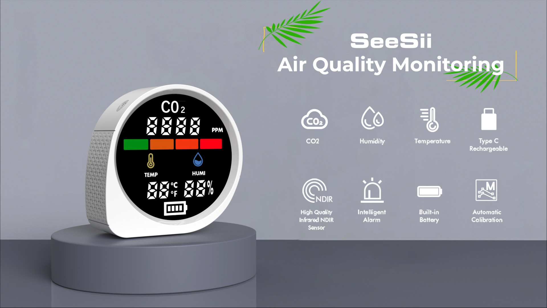 Watch Seesii Air Quality Monitor on Amazon Live