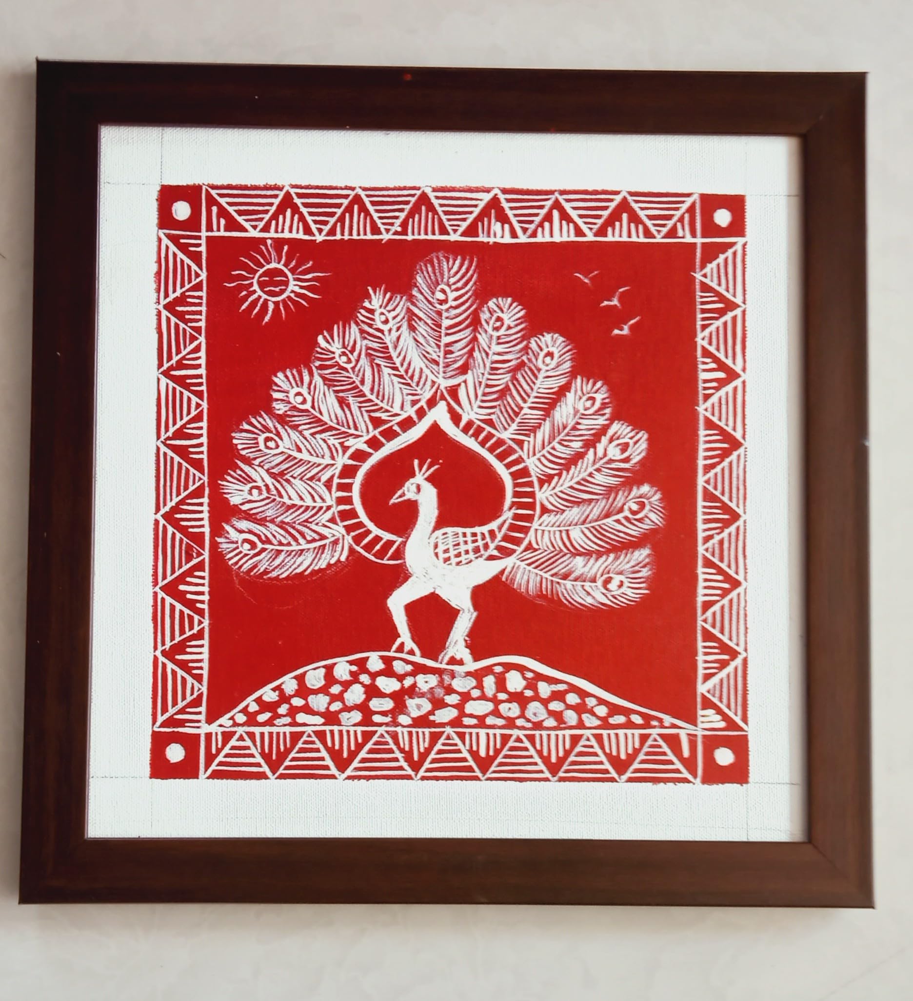 Warli Painting Krishna Shri Krishna