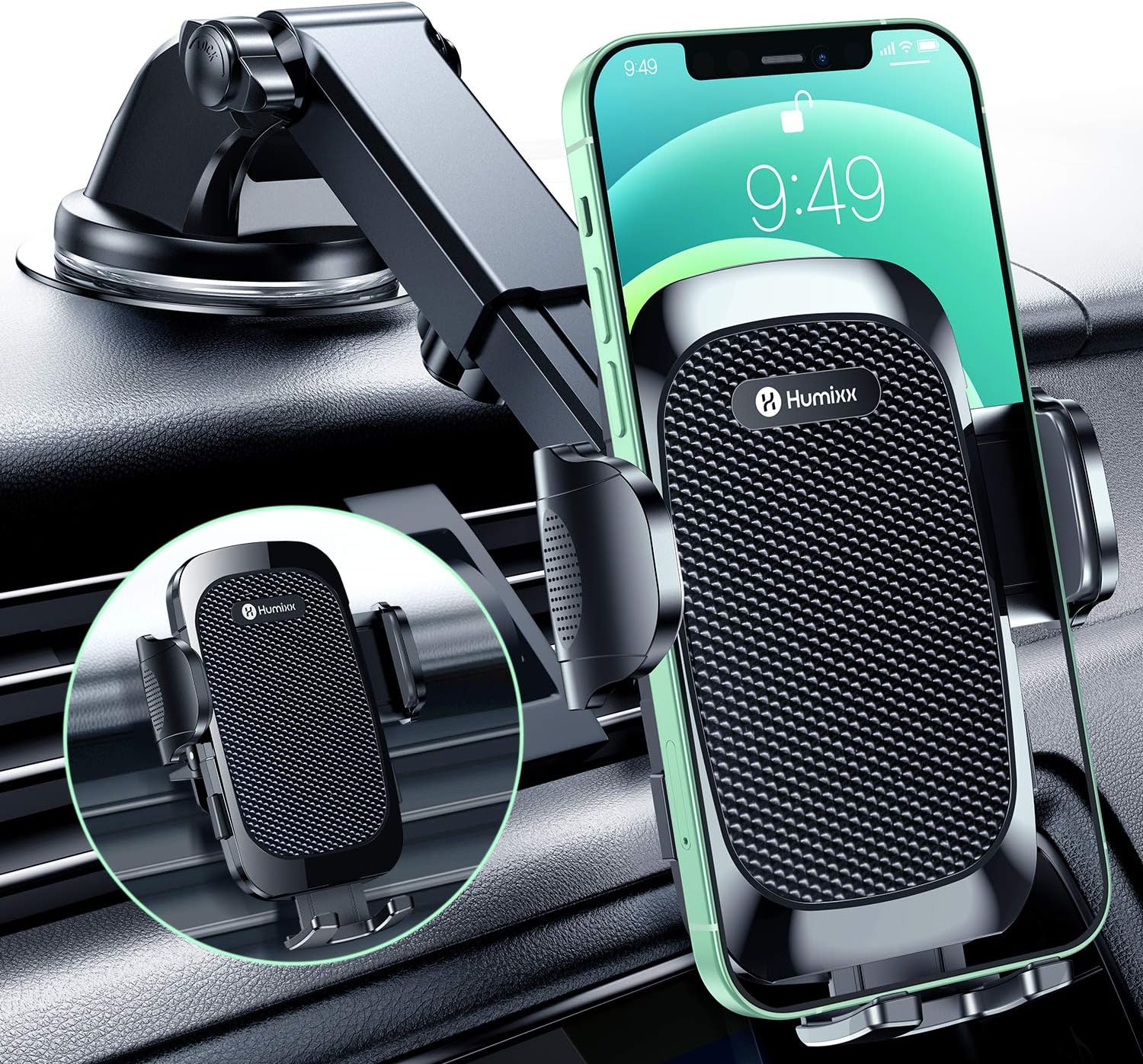 Amazon.com: Humixx Phone Mount for Car [Military-Grade Super Suction ...