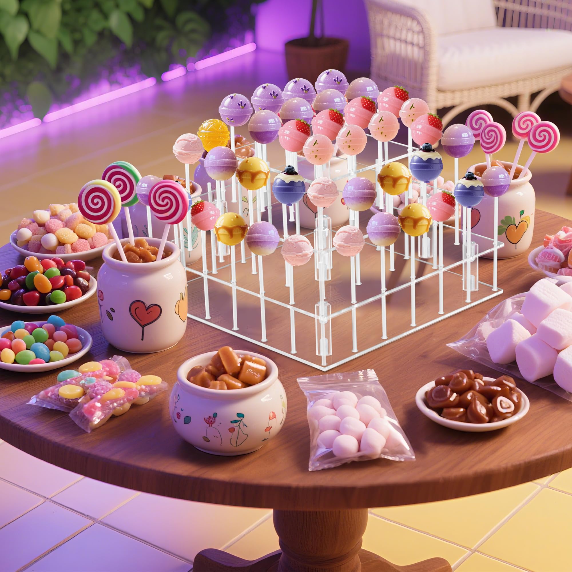 Snapklik.com : Cake Pop Display Stand For Drying, 56 Hole Cake Pop ...