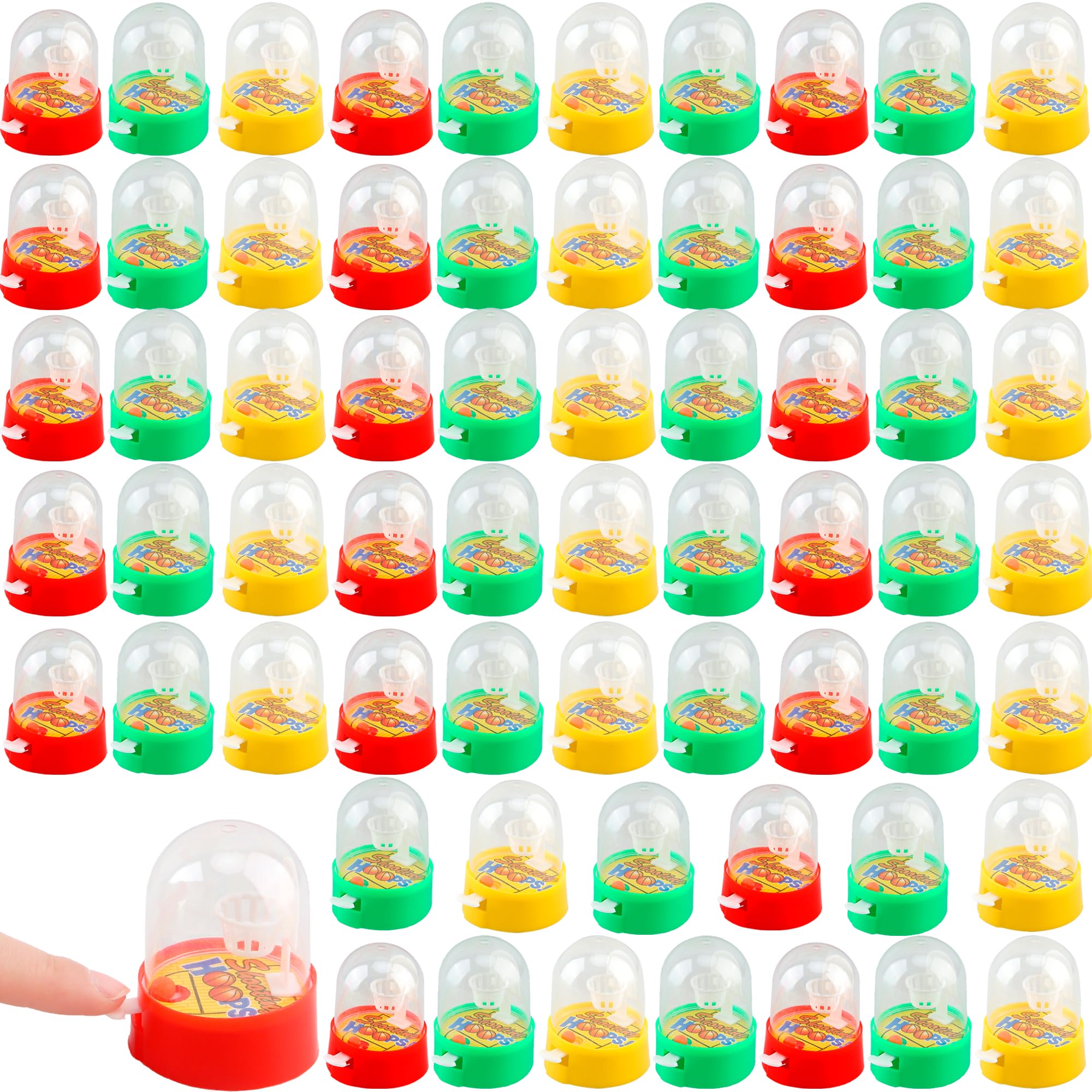 Amazon.com: Haconba 64 Pack Mini Finger Basketball Shooting Games Mini ...