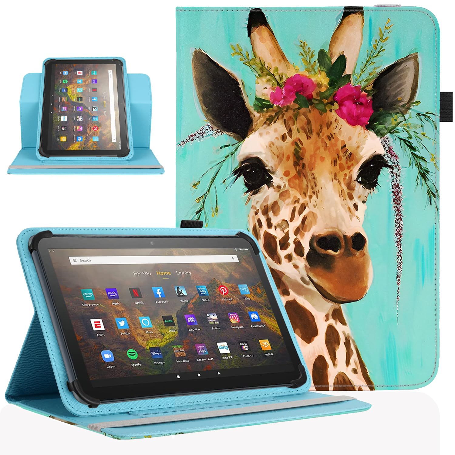 Amazon.com: Phondazvi Universal 10 10.1 Inch Android Tablet Case,360 ...