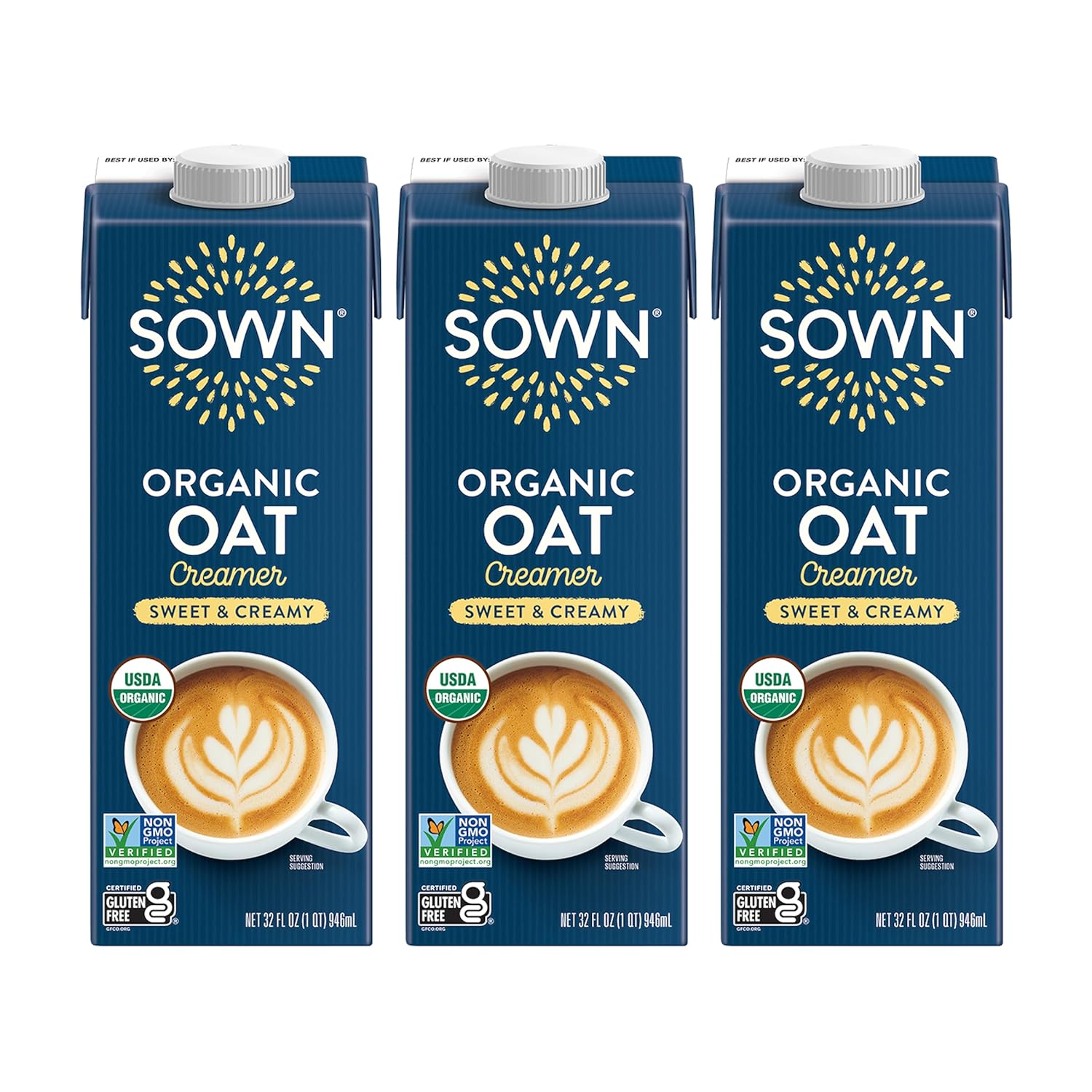 Amazon.com : SOWN Organic Oat Creamer Sweet & Creamy - Barista Oat Milk ...