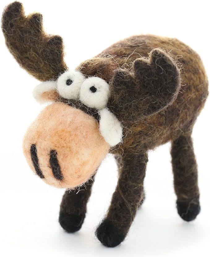 Amazon.com: Woolbuddy Needle Felting Kit for Beginners Adults, Moose ...