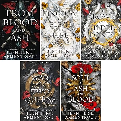 Blood and Ash Series 5-Book Set (From Blood and Ash, A Kingdom of Flesh and Fire, The Crown of ...