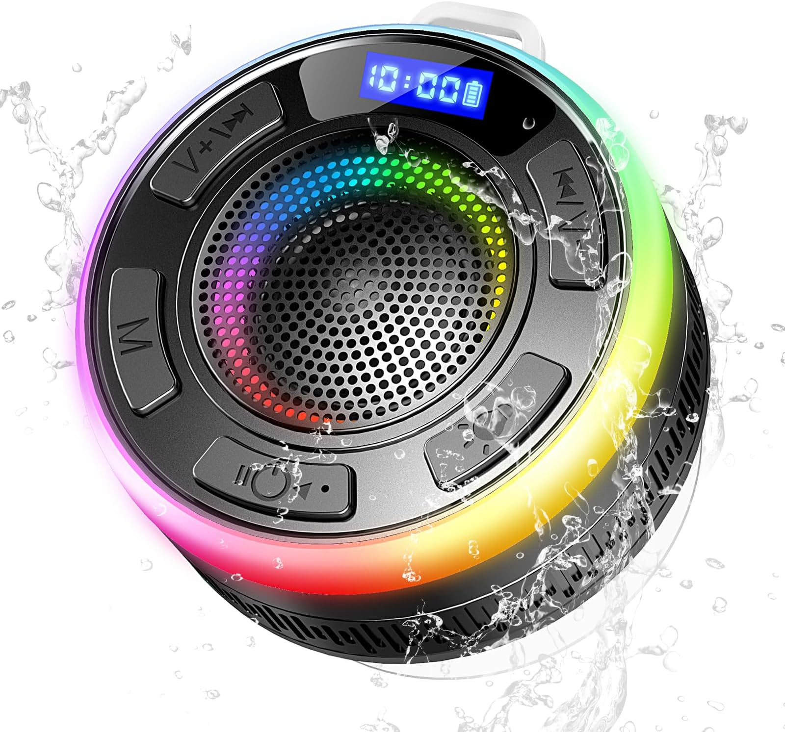 Bluetooth Shower Speaker, Portable Wireless Speaker IP7 Waterproof ...