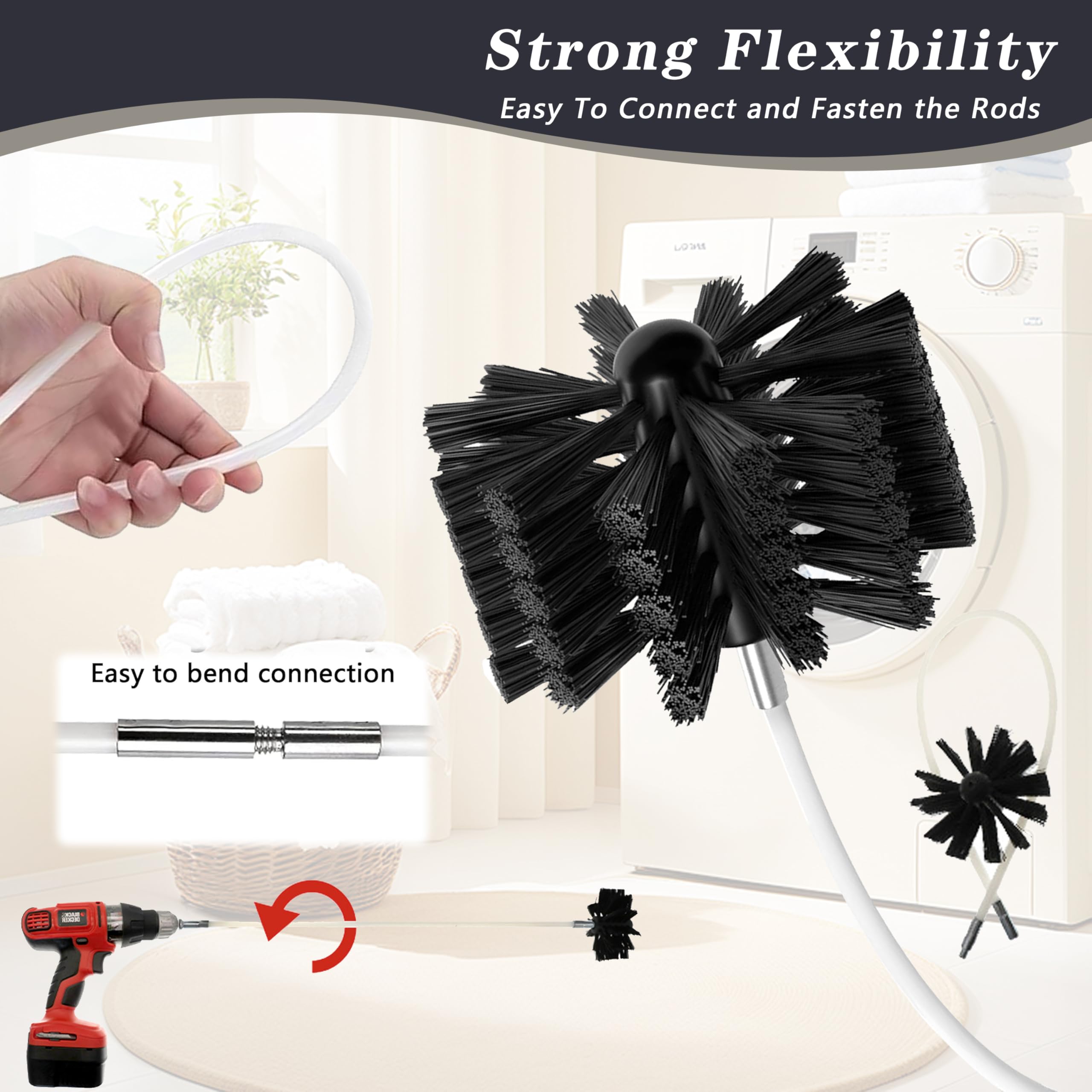 Snapklik.com : Chimney Sweep Kit Chimney Brush Chimney Cleaning Kit ...