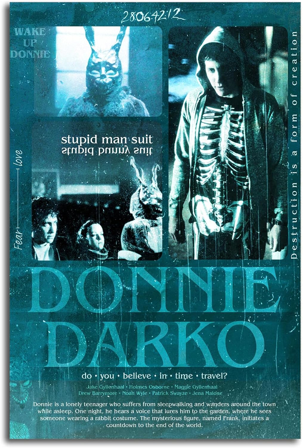 Amazon.com: Donnie Darko Poster Horror Movie Posters Canvas Art Posters ...