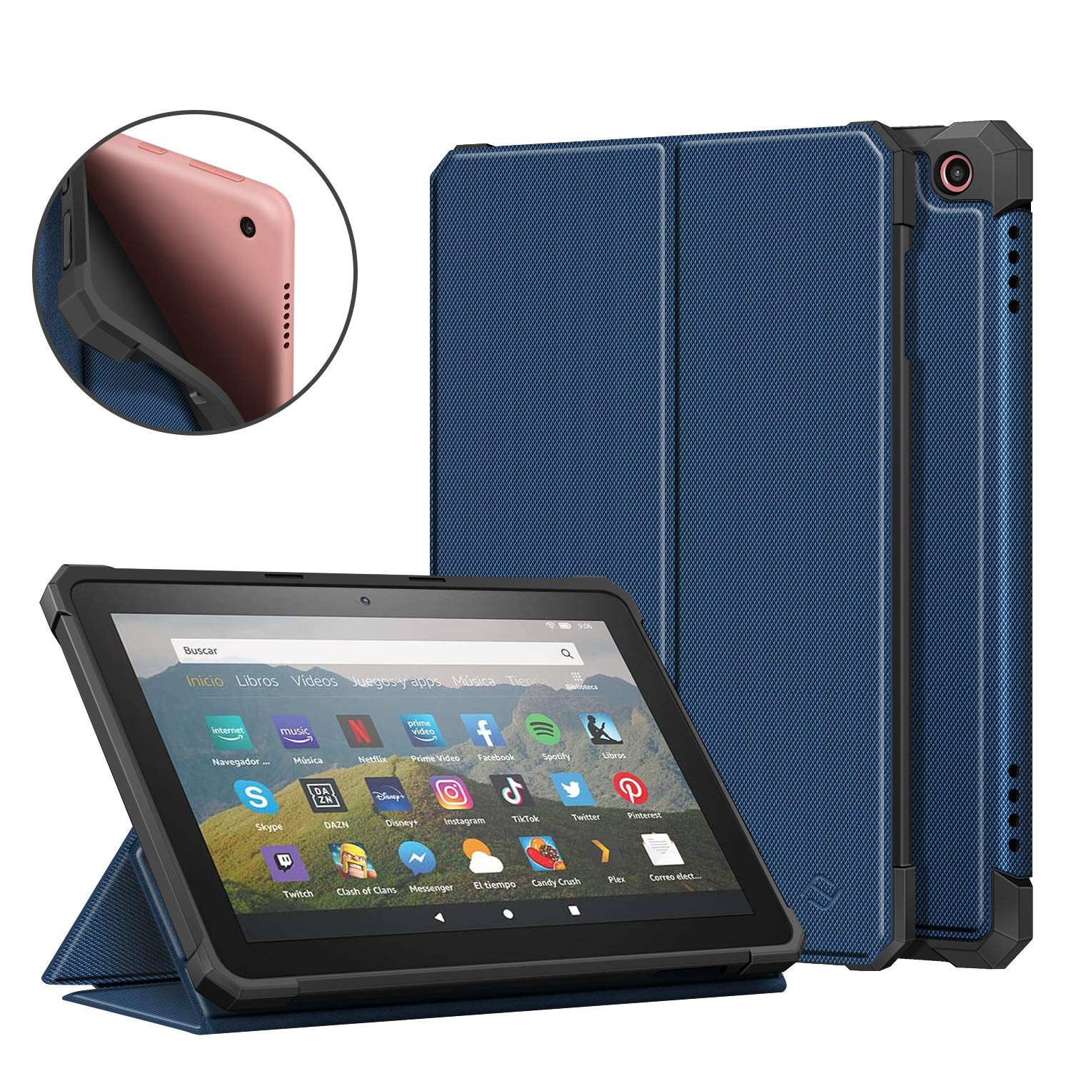 Amazon.com: Fintie Case for All-New Fire HD 8 and Fire HD 8 Plus Tablet ...