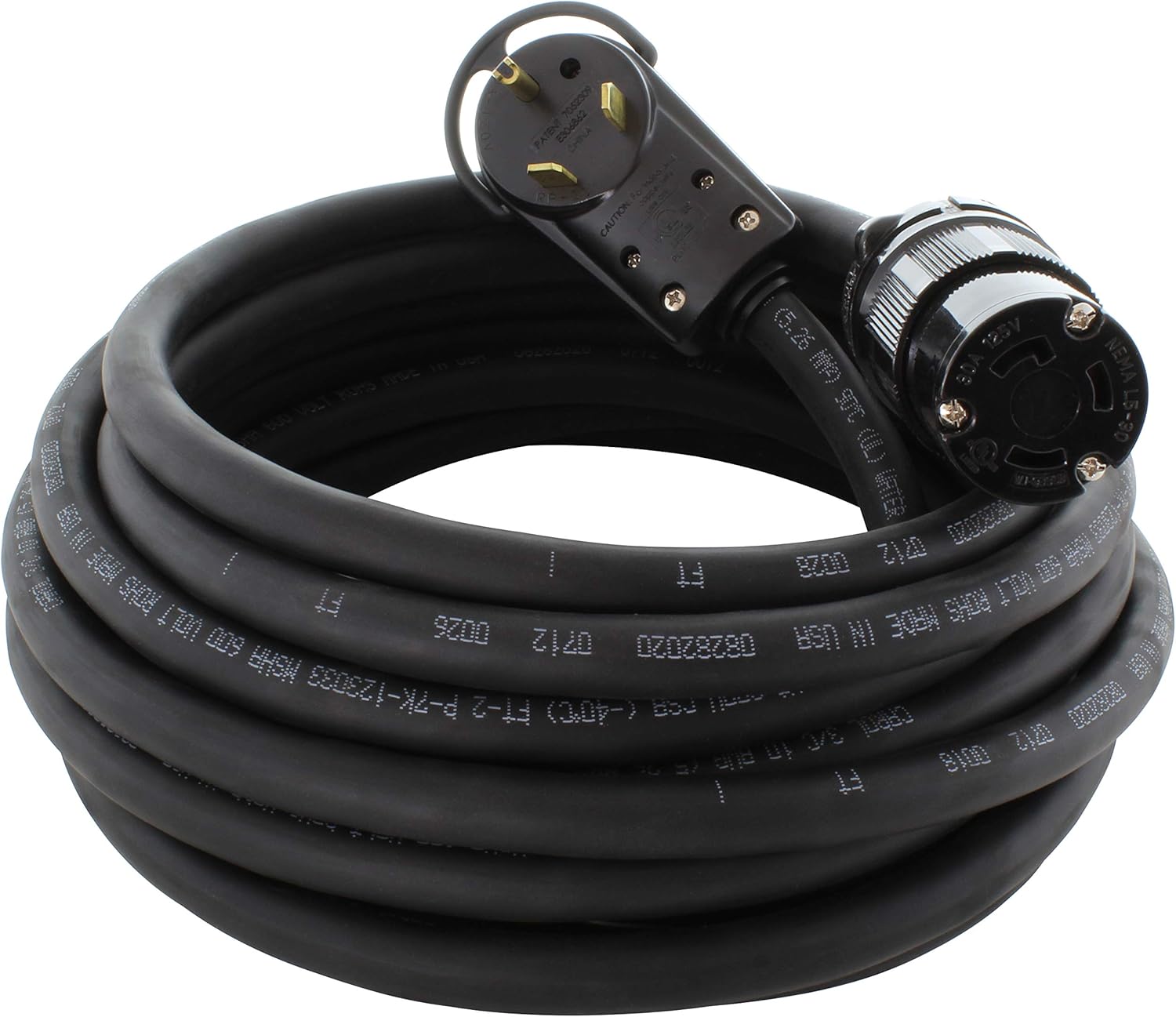 Amazon.com: AC WORKS RV/Generator 30A TT-30P Plug to Female Locking 30A ...