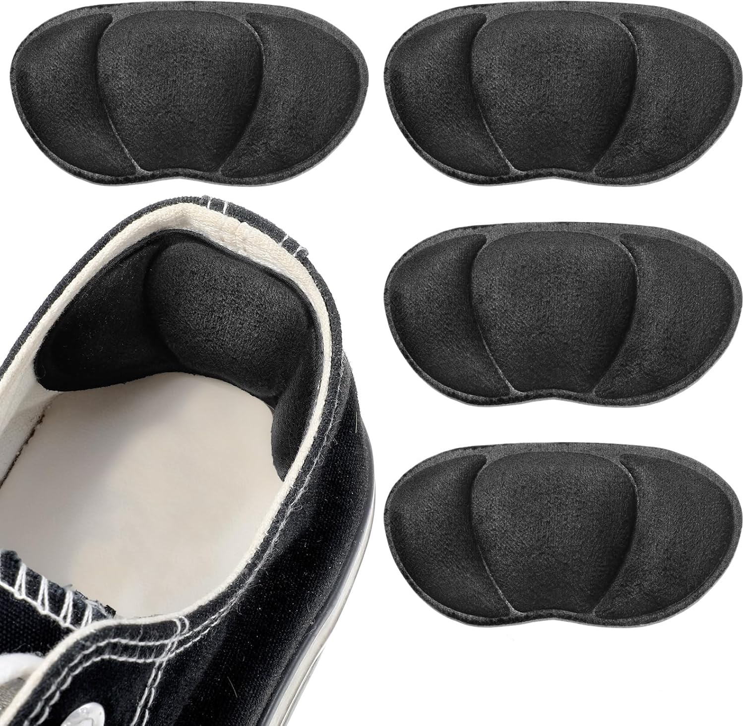 Amazon.com: 4PCS Back of Heel Cushion Inserts, Mesh Grips Pads for ...
