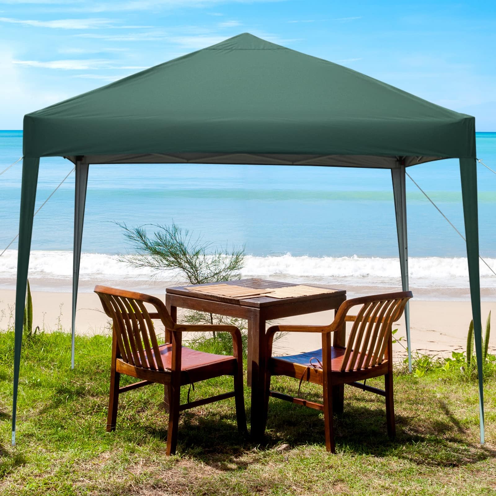 Bonnlo Pop Up Gazebo with Sides 2m x 2m Easy One Person Setup Instant ...