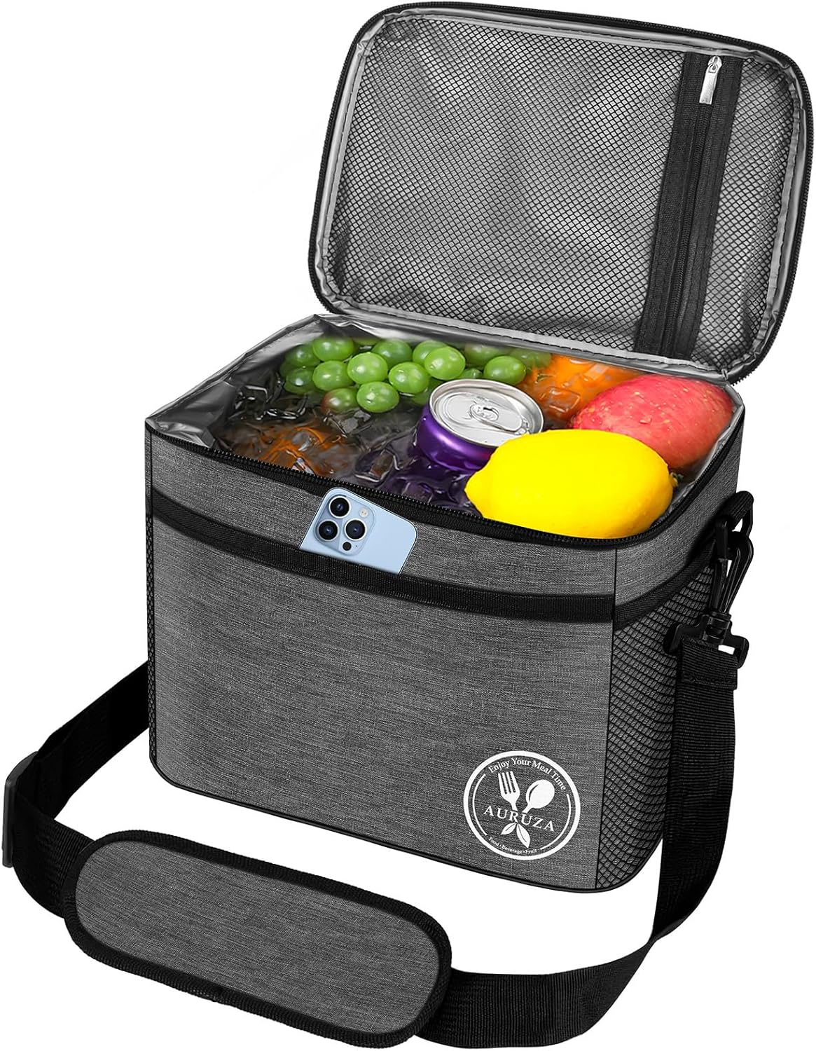 9.8L 16Cans Insulated Lunch Bag for Men Women, Reusable Insulated Lunch ...
