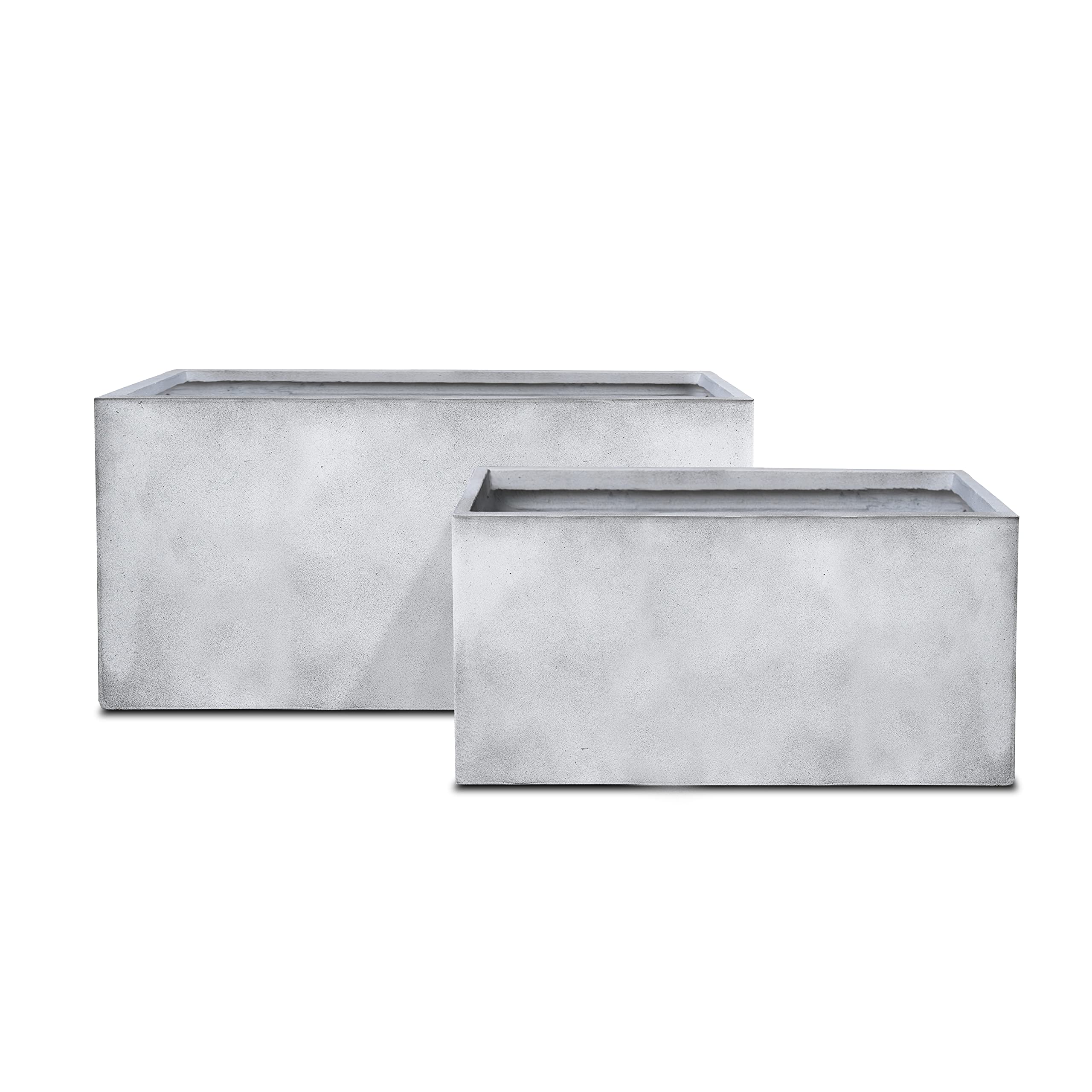 Snapklik.com : Kante 23.2" And 31.1" L Long Rectangular Concrete ...