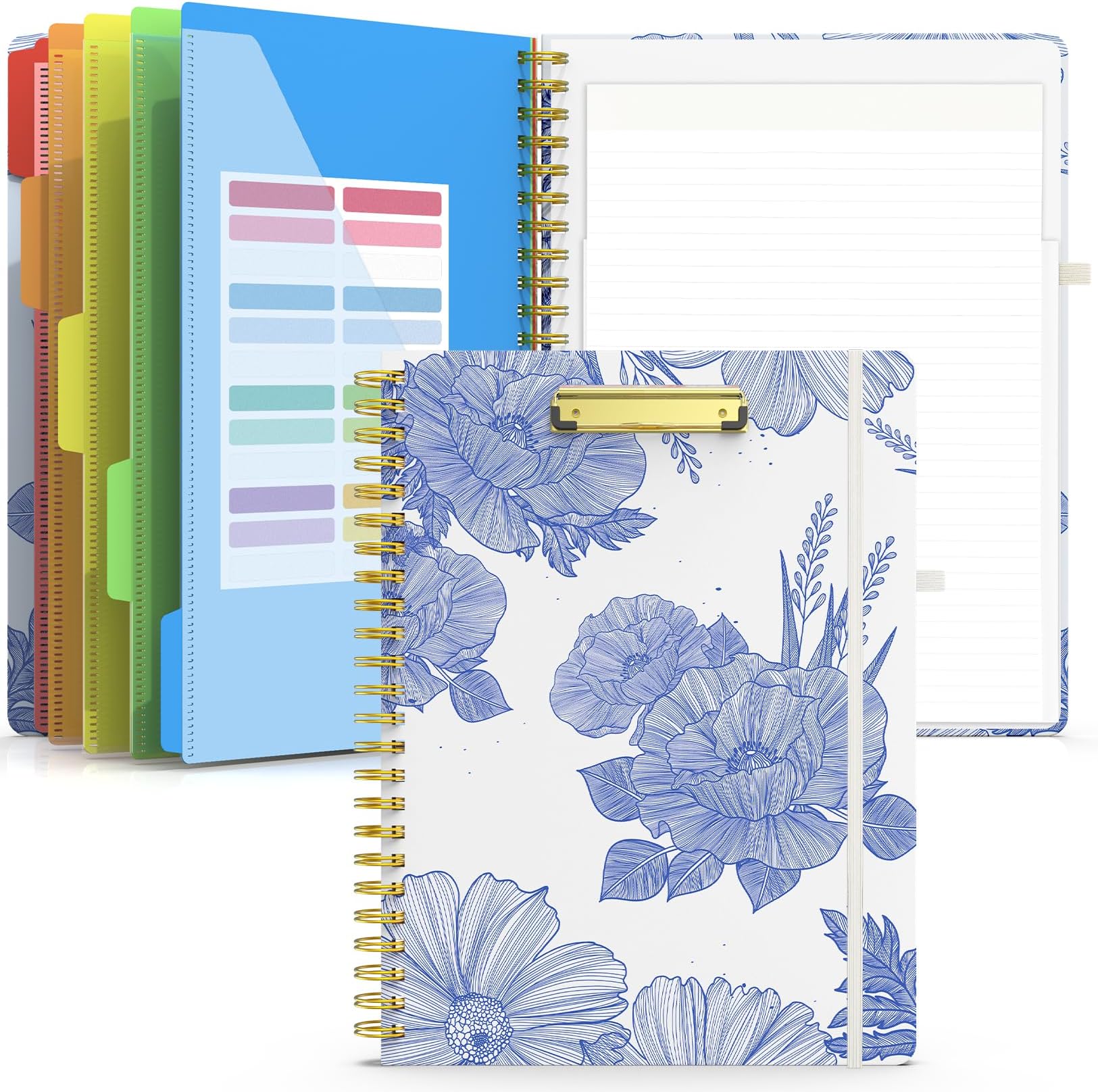 Amazon.com : Glenmal Clipboard Folio with Refillable Lined Notepad for ...