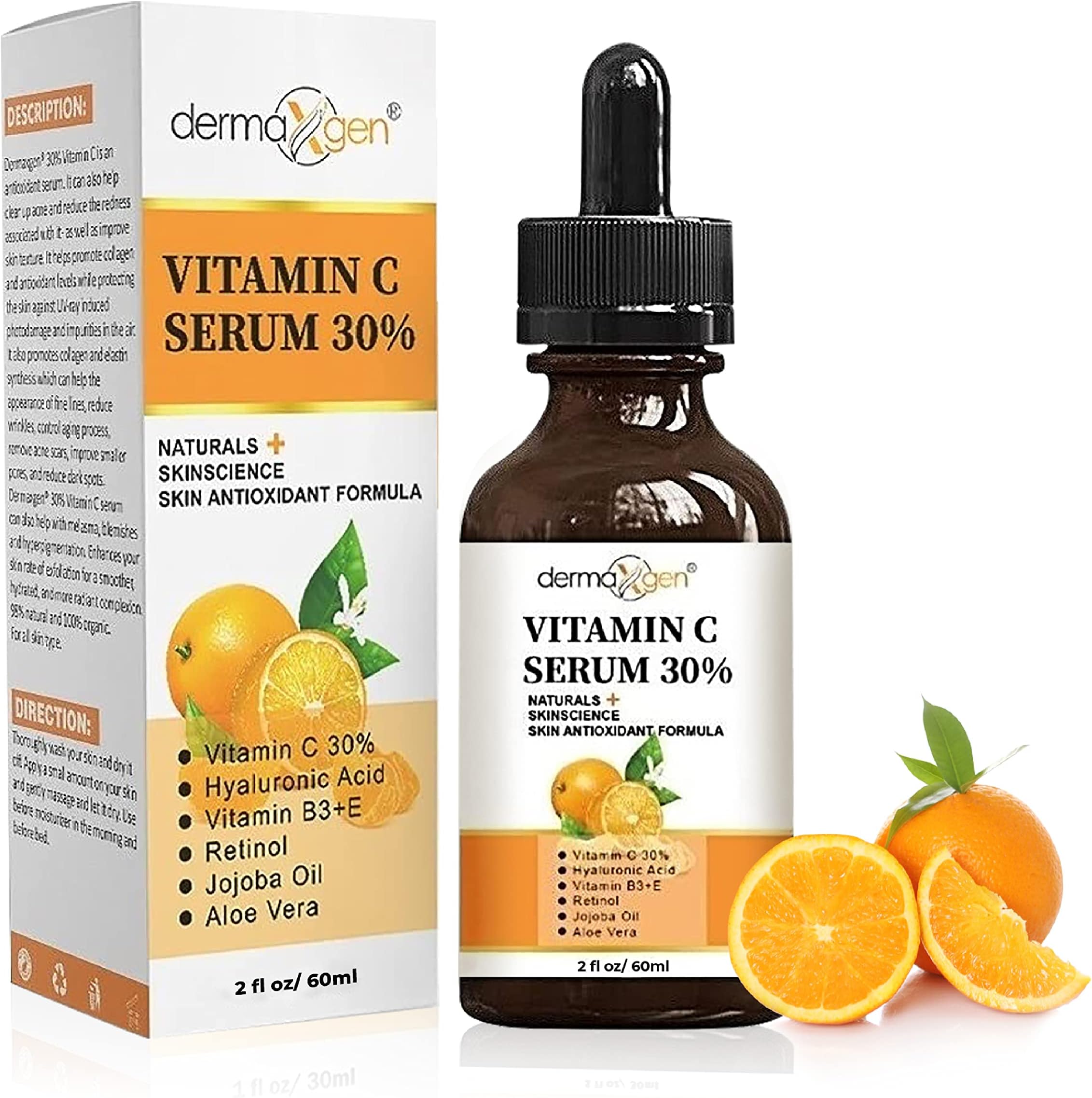 Amazon.com: DERMA E Vitamin C 10% Multi-Acid Radiance Liquid Peel ...