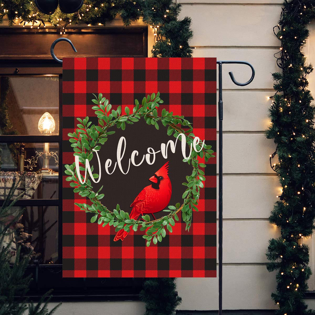 Snapklik.com : Cardinal Christmas Garden Flag 12.5 X 18 Inch Outdoor ...