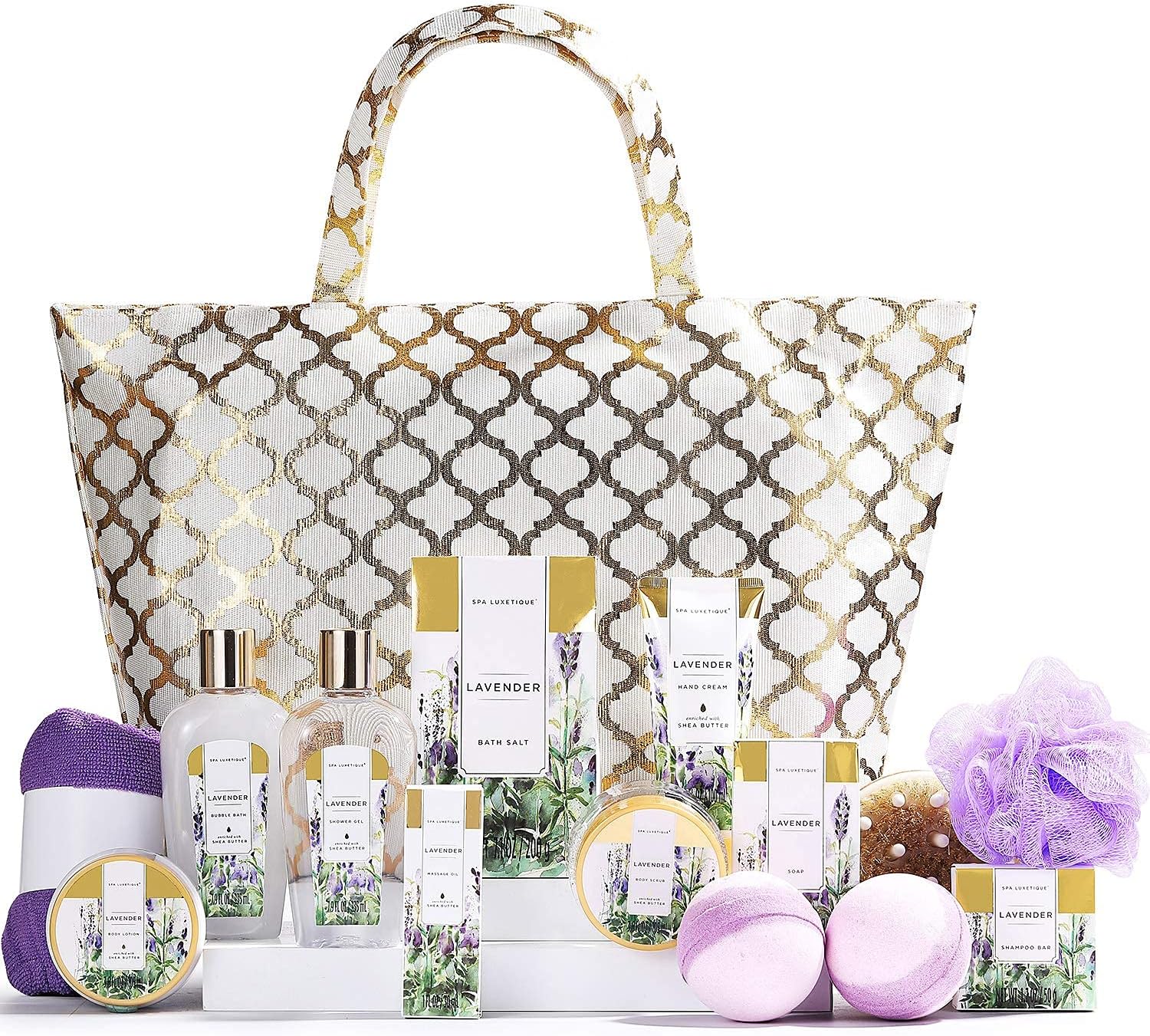Amazon.com : Spa Luxetique Gift Baskets for Women, Spa Gifts for Women ...