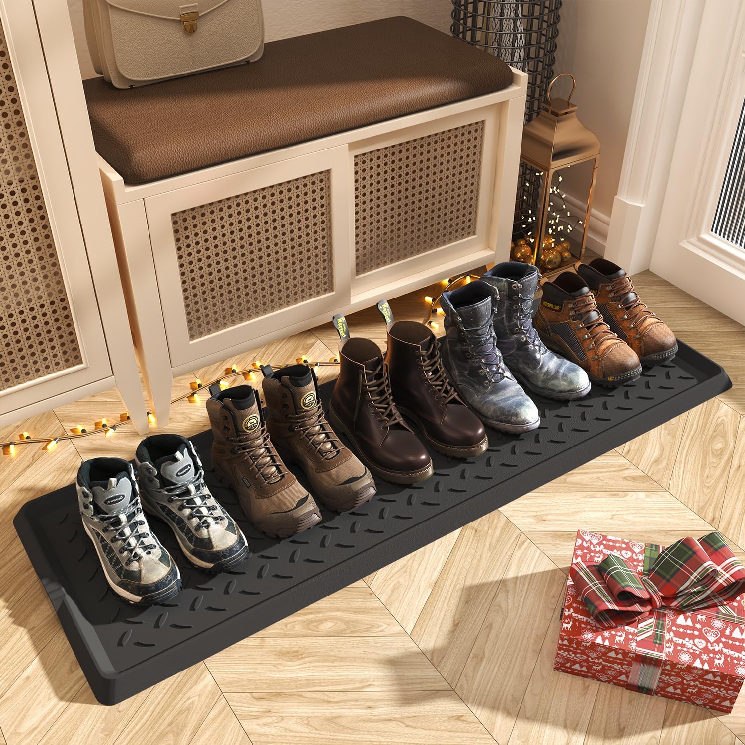 SUPENUIN Extra Large Boot Tray 48 Inch Boot Storage Heavy Duty Rubber ...